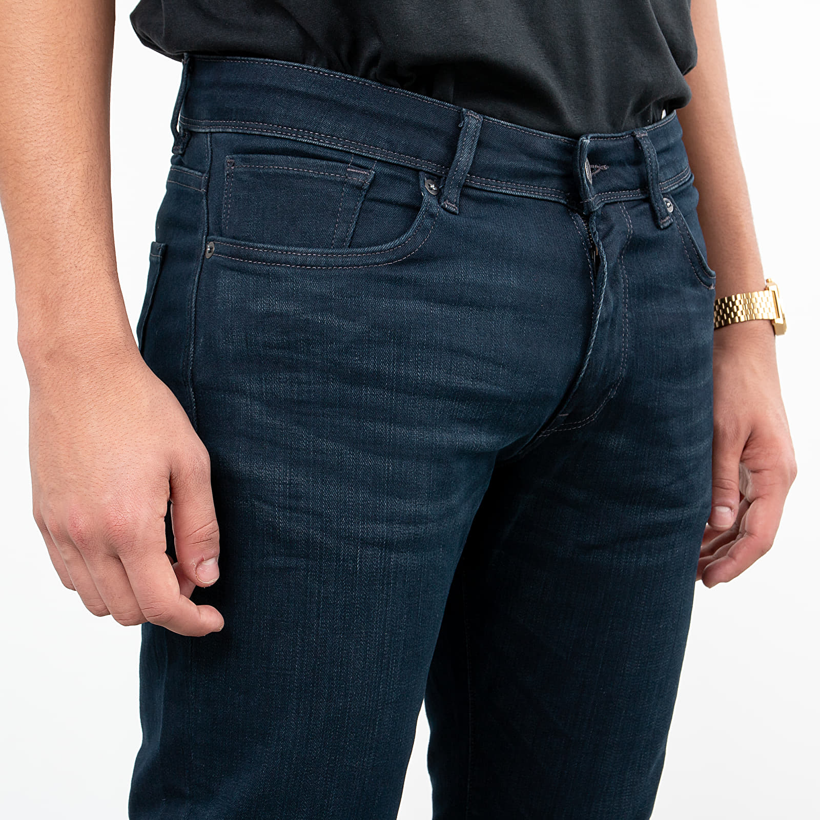 Pants SELECTED 6155 Regular Fit Jeans Blue Black Denim (16072113 ...