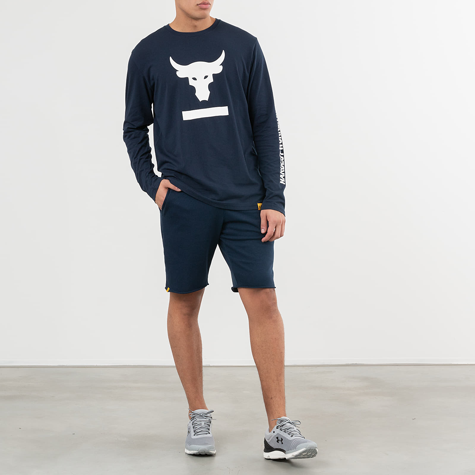 Shorts Under Armour Project Rock Terry Shorts Blue | Footshop