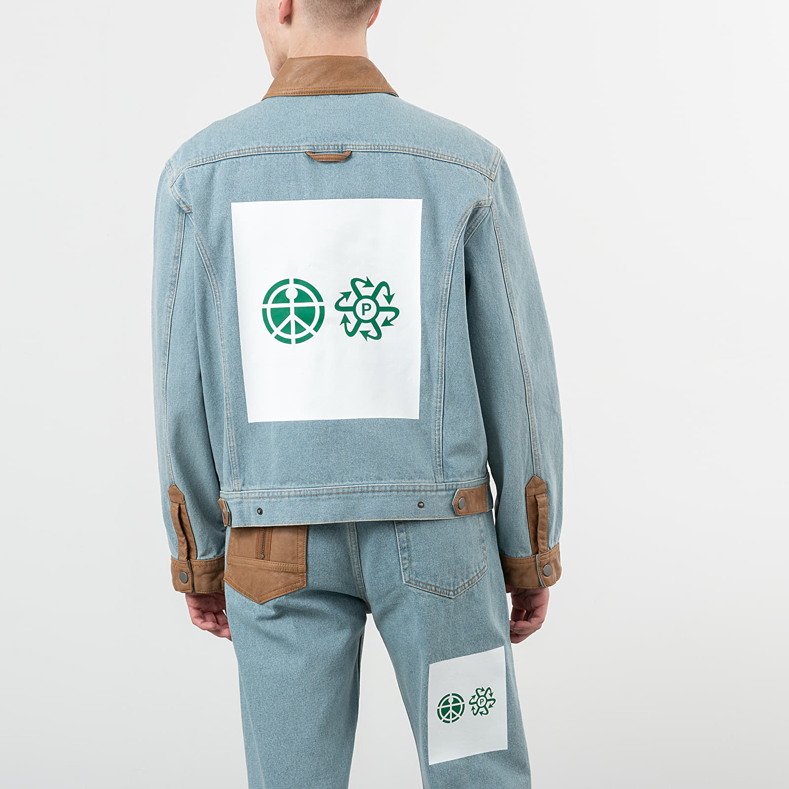 Jackets PACCBET Light Wash Denim Jacket Light Blue | Footshop