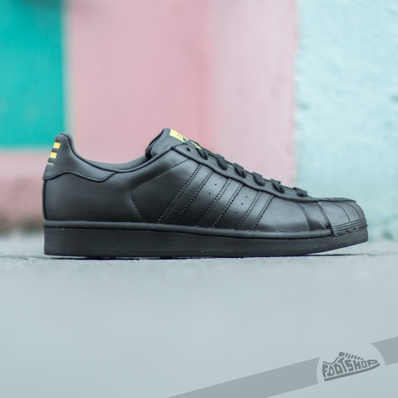 Men's shoes adidas Superstar Pharrell Supershell Carbon Black/ Yellow ...