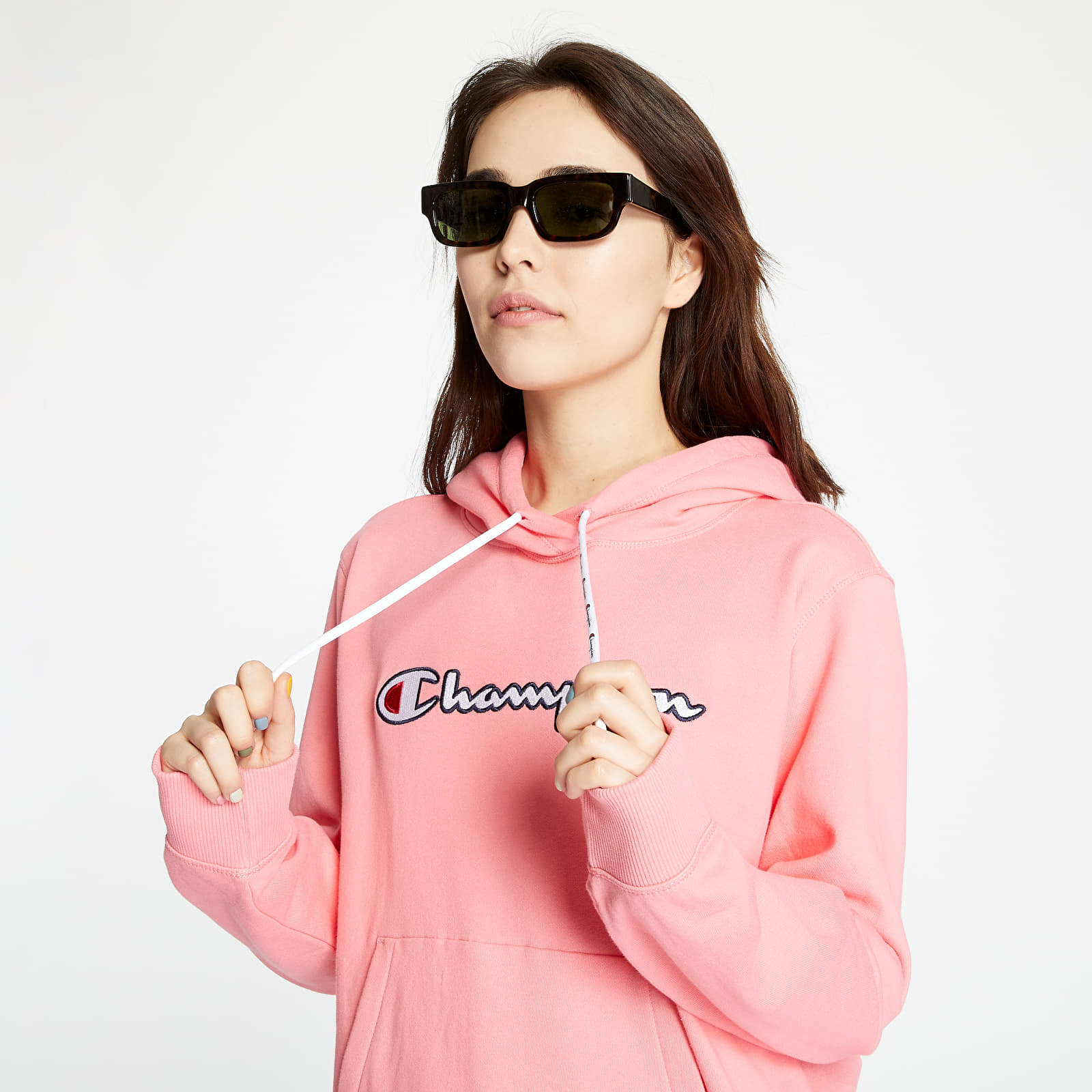Hanorace Champion Hoodie Pink (113185 F20 PS125) | Footshop