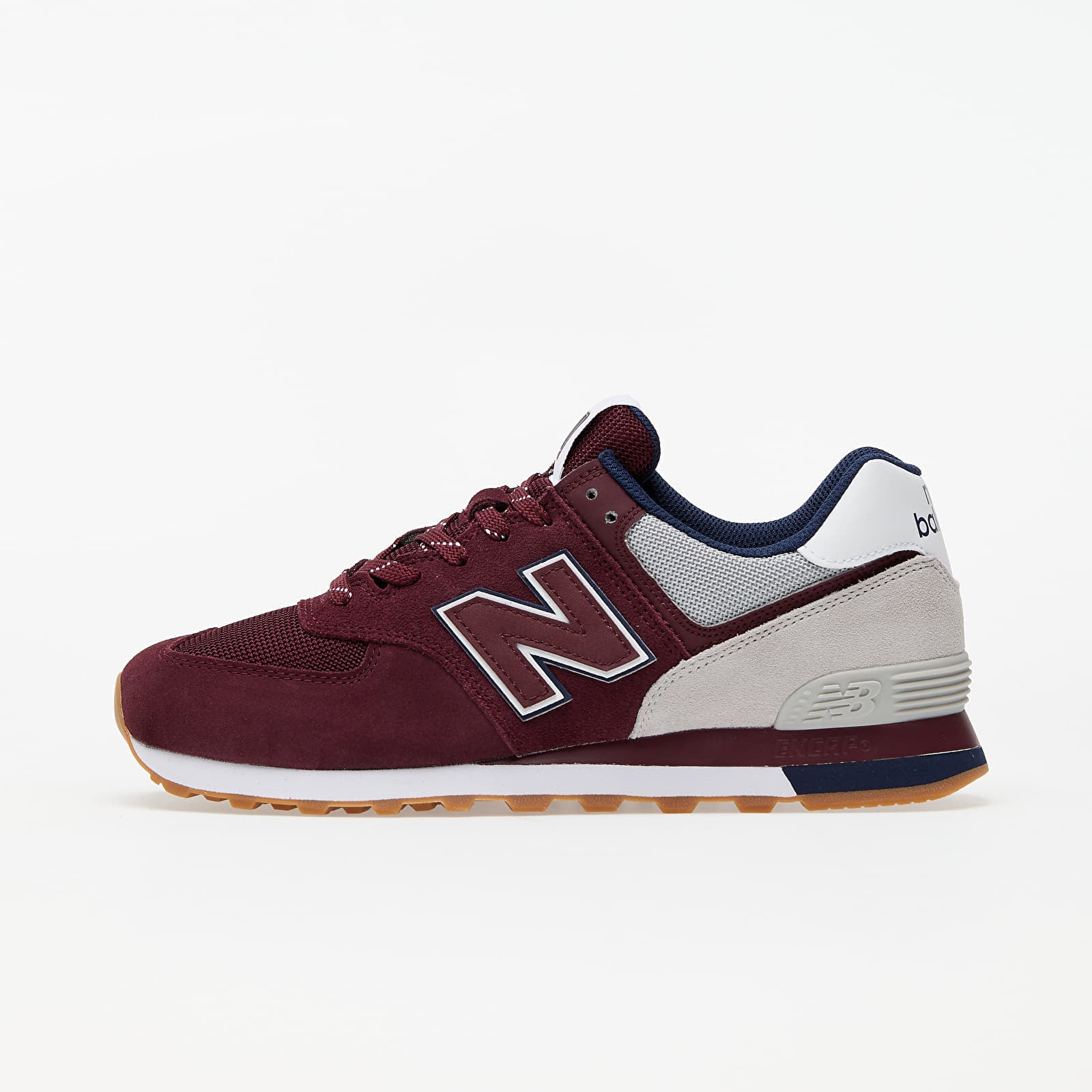 Încălțăminte și sneakerși pentru bărbați New Balance 574 Maroon ...