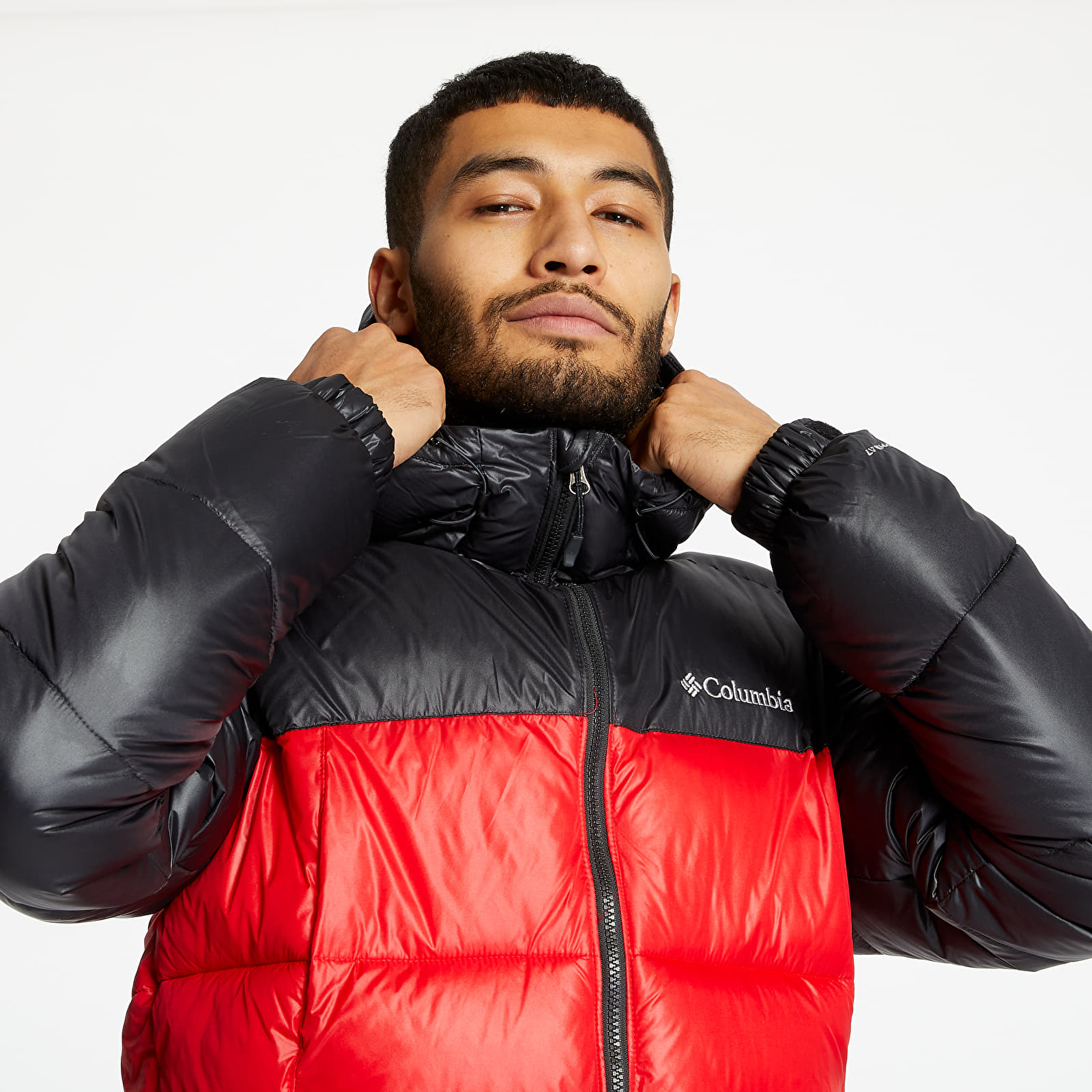 Jackets Columbia Pike Lake Hooded Jacket Mountain Red Shine/ Shark ...