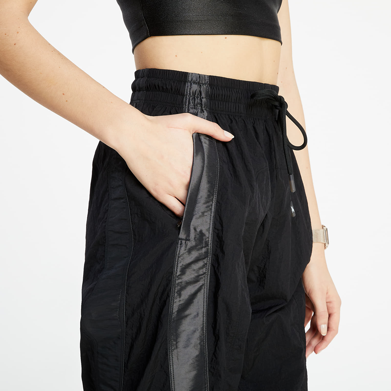 Pants Reebok Shiny Woven Pants Black | Footshop