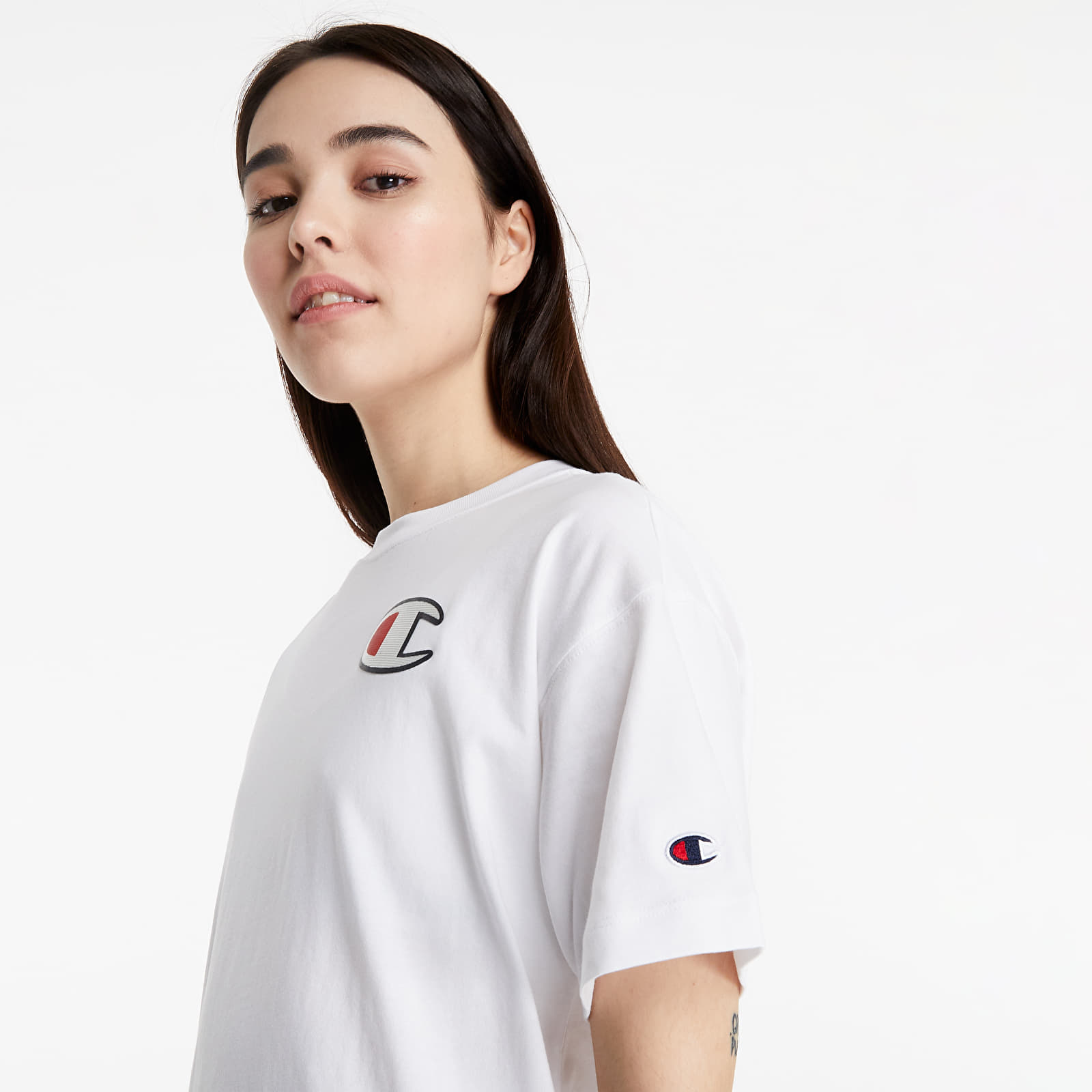 Koszulki Champion Rochester Champion Logo Maxi T-Shirt White | Footshop
