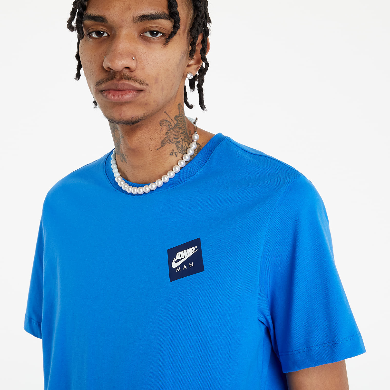 Tricouri Jordan JMC SS GFX Crew Signal Blue/ Black | Footshop