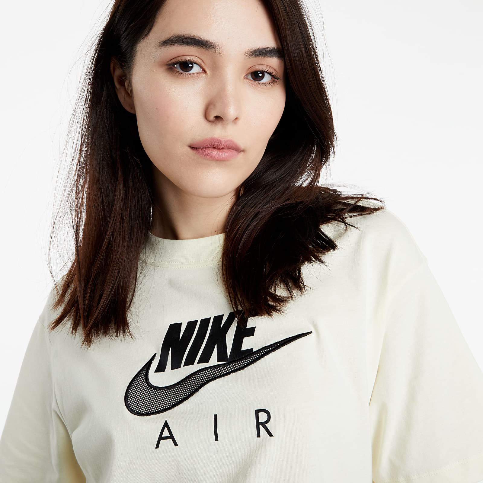 Trička Nike Sportswear W Air Bf Top Coconut Milk/ Black | Footshop