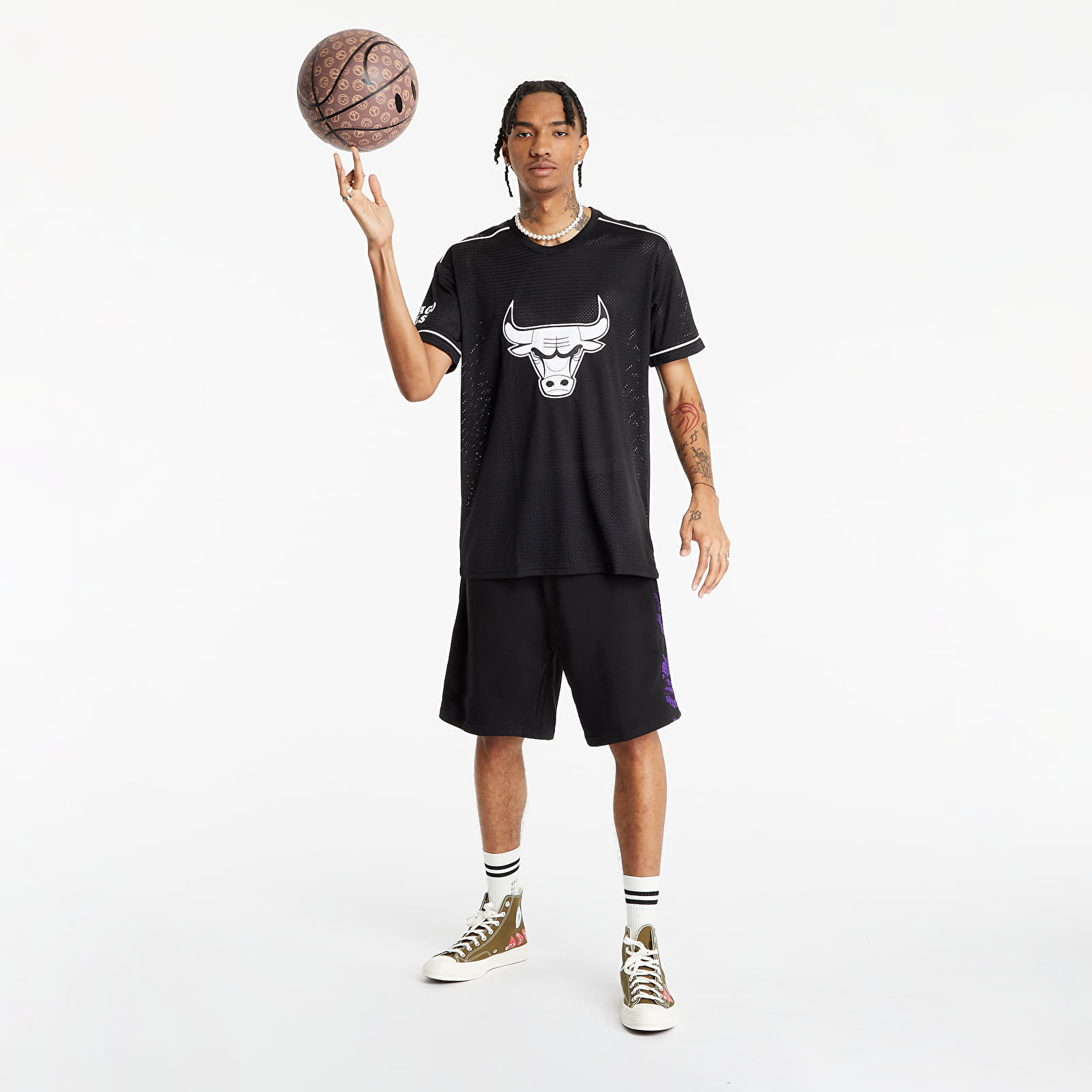 T-shirts New Era Nba Team Logo Oversized Chicago Bulls Blk (12720120 ...