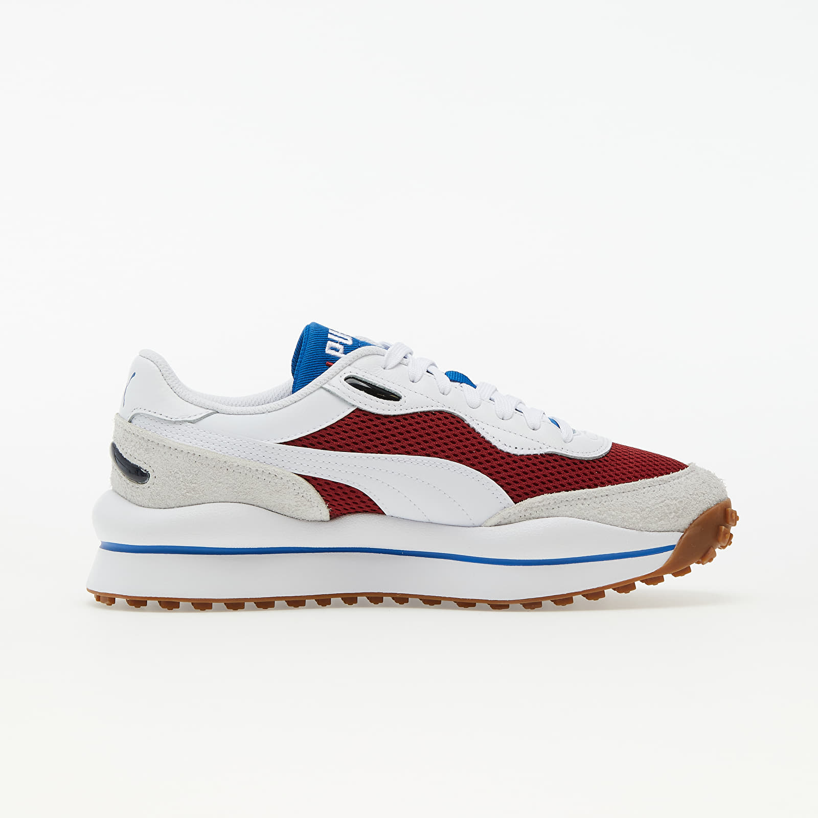 Men's shoes Puma Style Rider Warm Texture Red Dahlia-Puma White ...