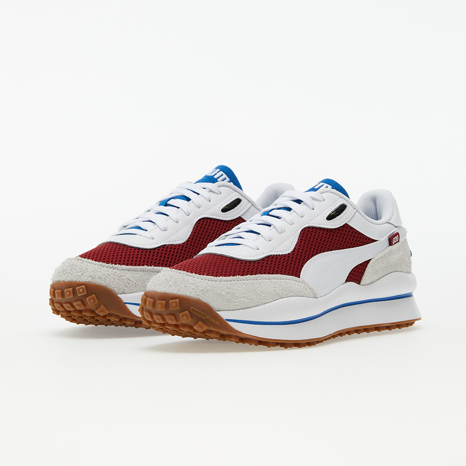 Men's shoes Puma Style Rider Warm Texture Red Dahlia-Puma White ...