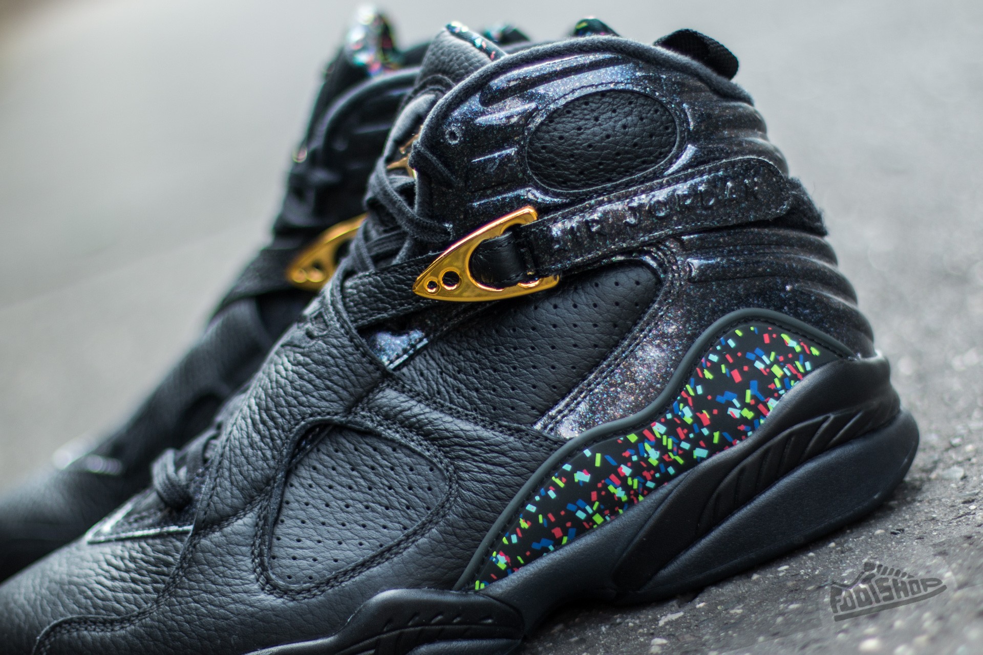 Men's shoes Air Jordan 8 Retro C&C Black/ Metallic Gold-Anthracite ...