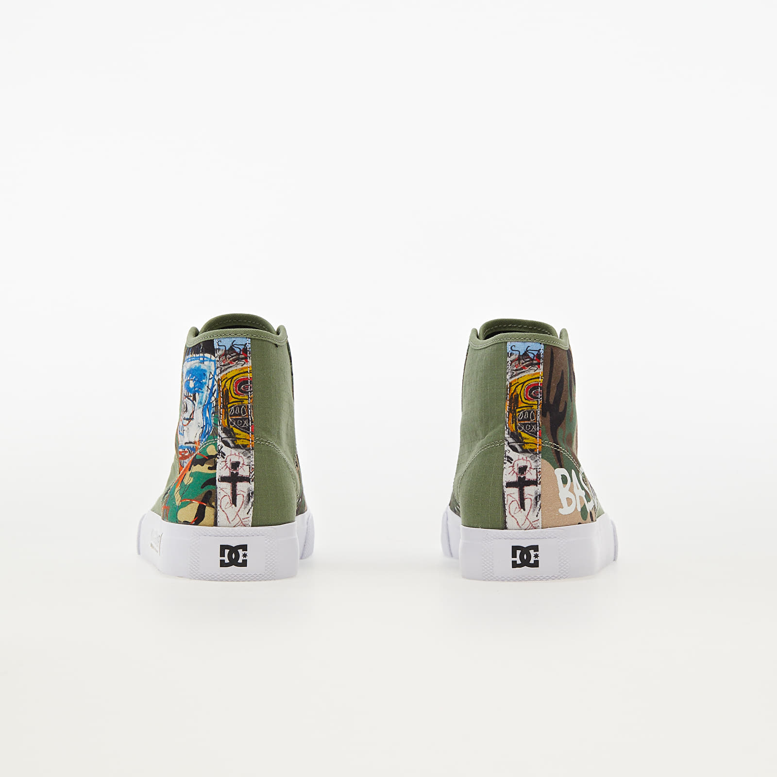 Men's shoes DC x Jean-Michel Basquiat Manual Hi Black/ Military Camo ...