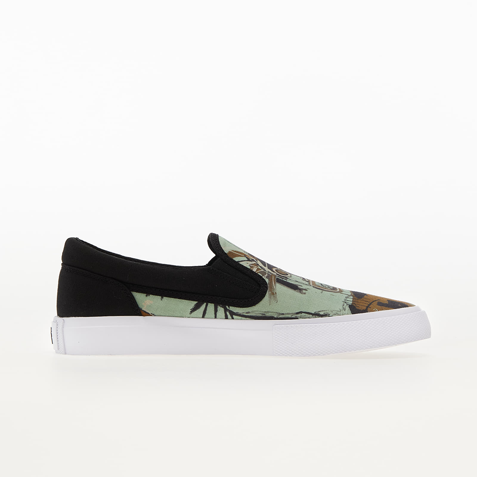 Men's shoes DC x Jean-Michel Basquiat Manual Slip-On Black Graphic ...