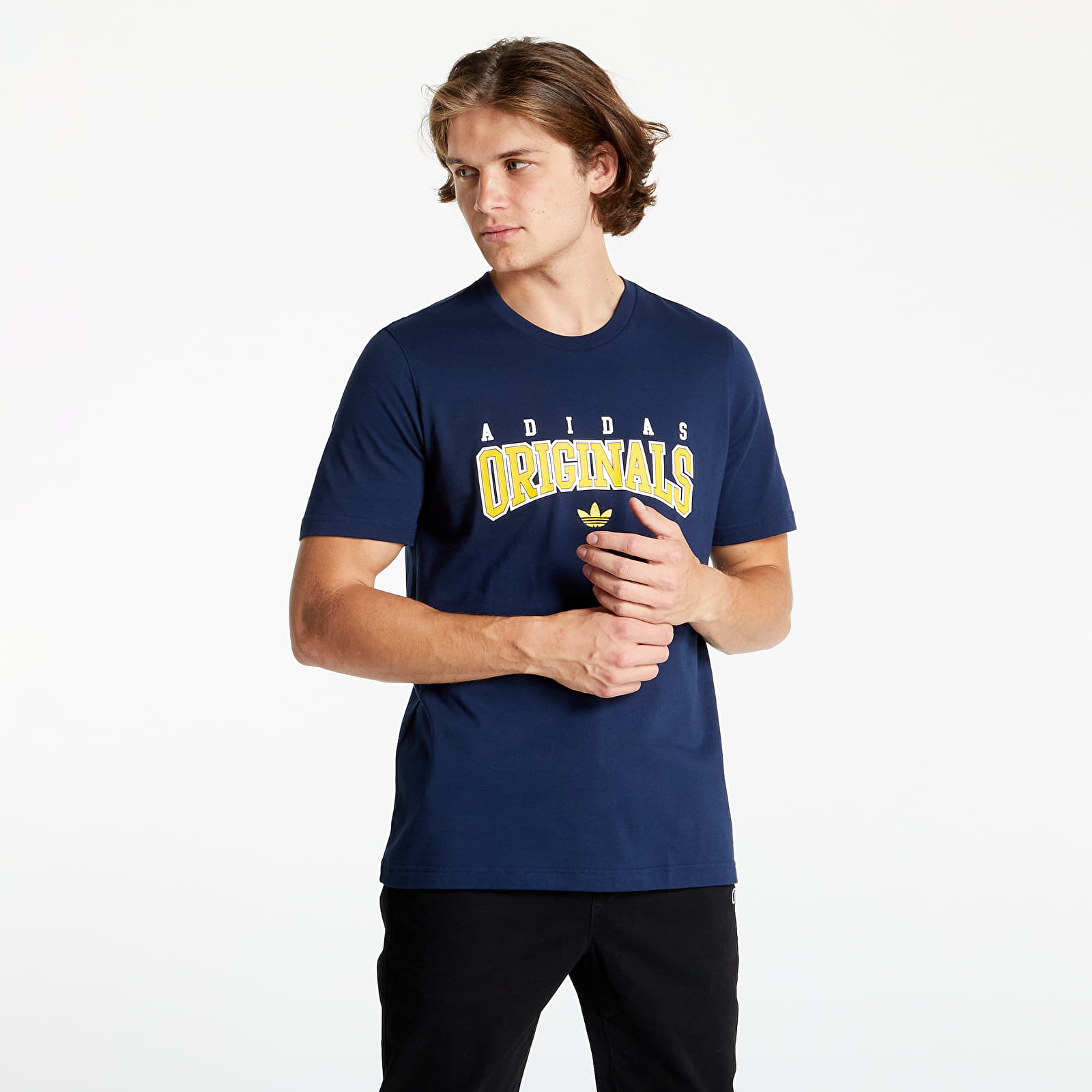 T-shirts adidas Script Tee Collegiate Navy | Footshop