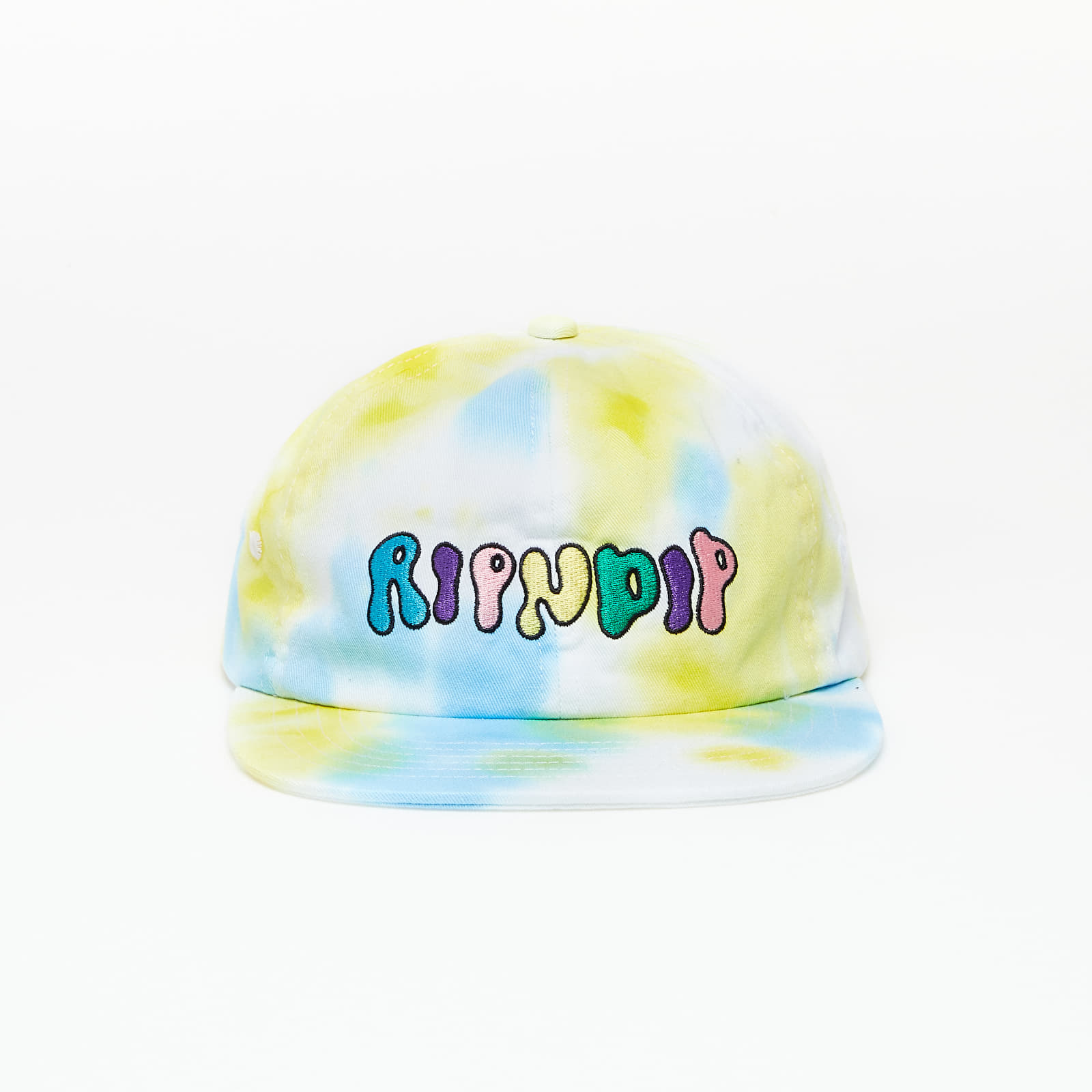 Caps RIPNDIP Boomer Gang Cotton 6 Panel Hat Yellow/ Blue Tie Dye ...