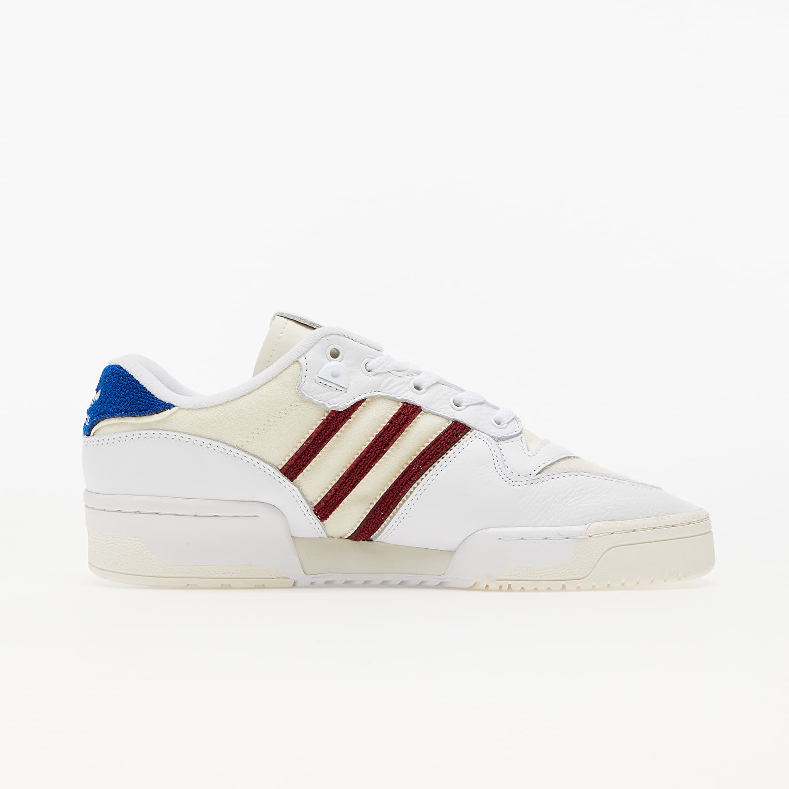 Men's shoes adidas Rivalry Low Premium Ftw White/ Core Burgundy/ Core ...
