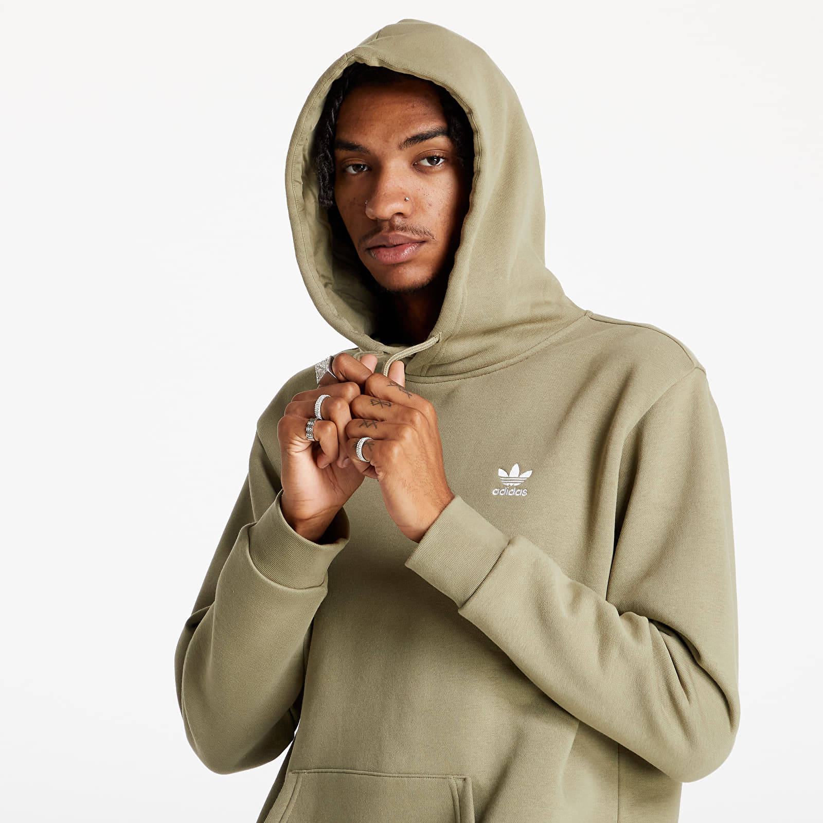 Hoodies and sweatshirts adidas Essential Hoody Orbit Green | Footshop