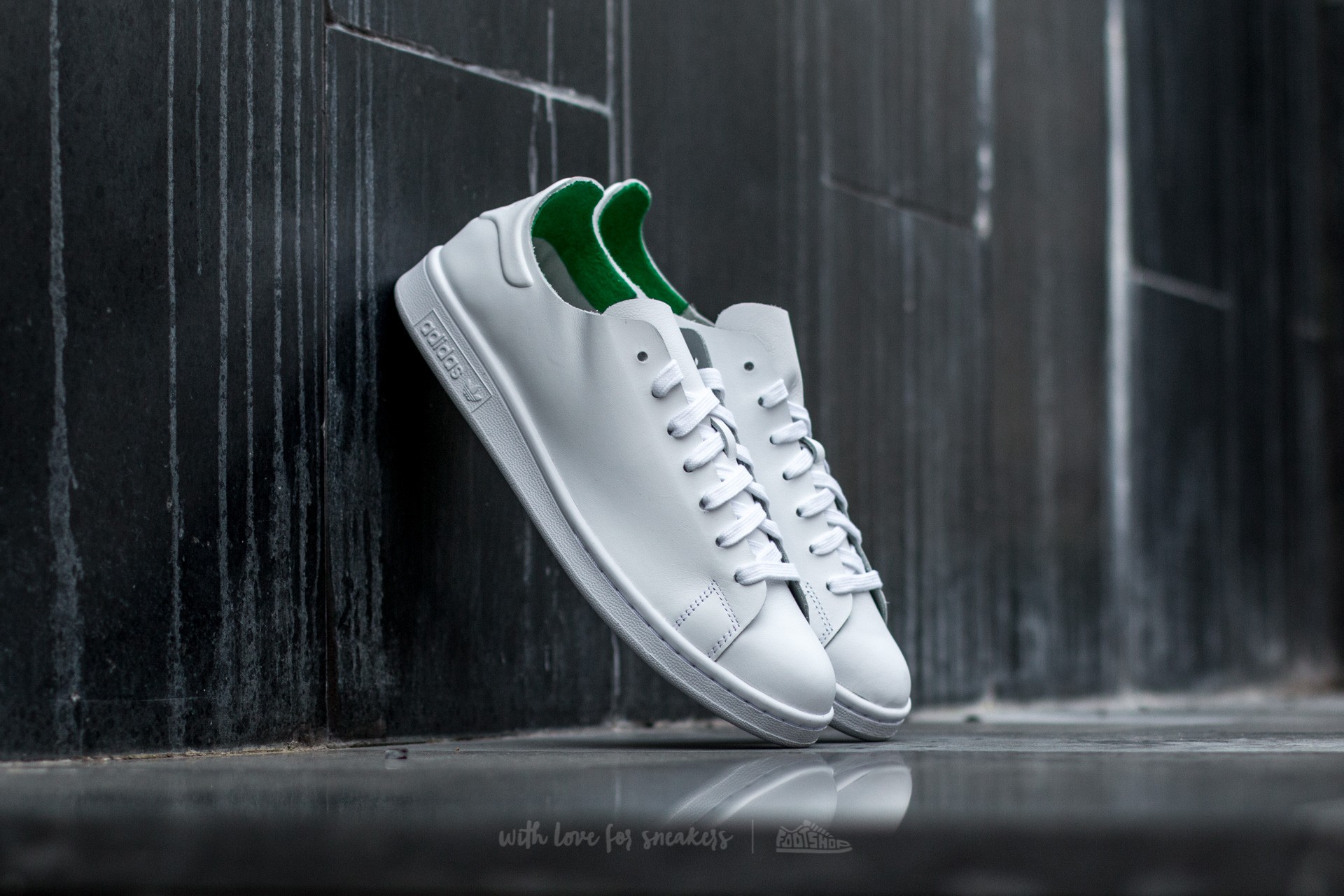 Women's shoes adidas Stan Smith Nuude W Ftw White/ Ftw White/ Green | Footshop