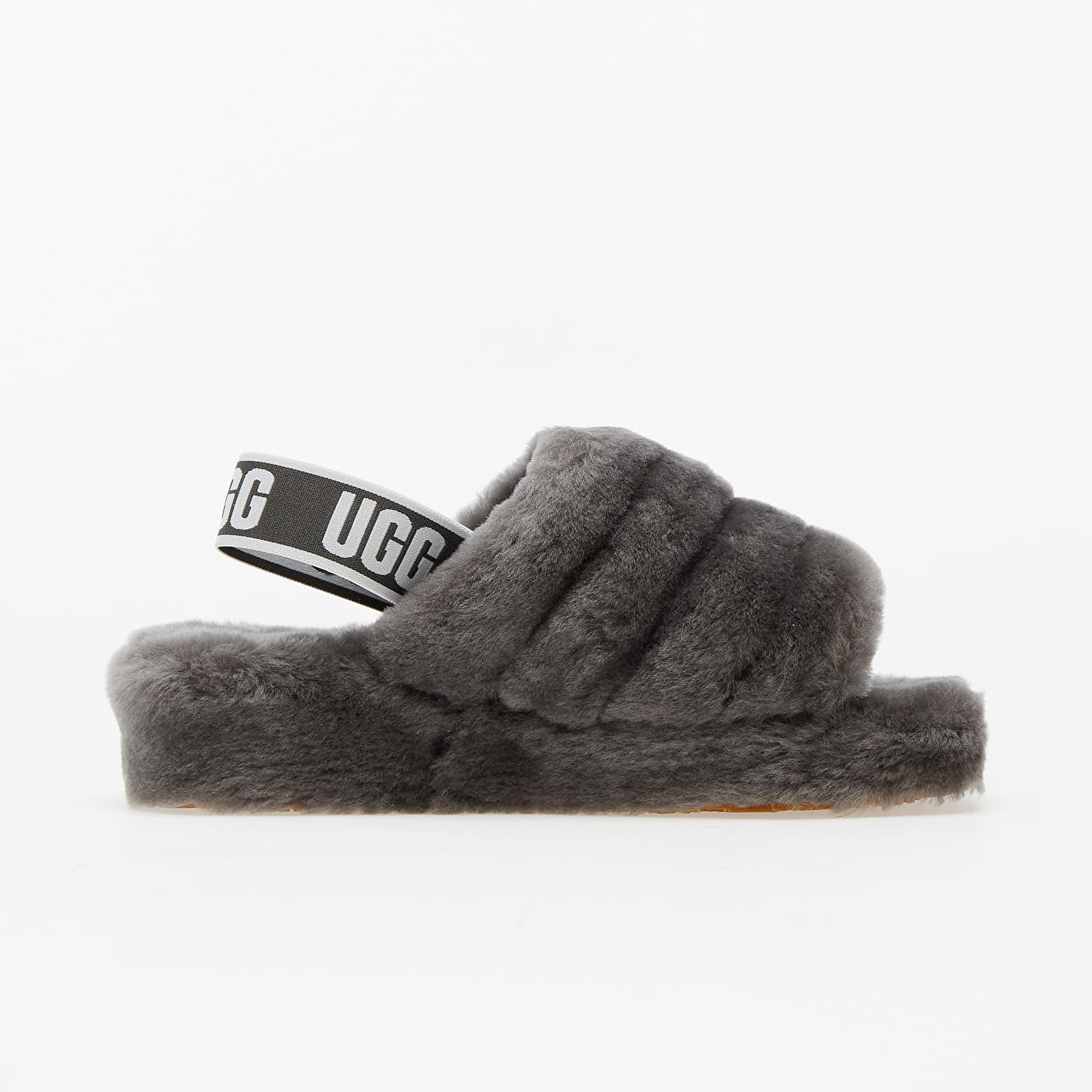 Încălțăminte și sneakerși pentru femei UGG W Fluffy Yeah Slide Charcoal | Footshop