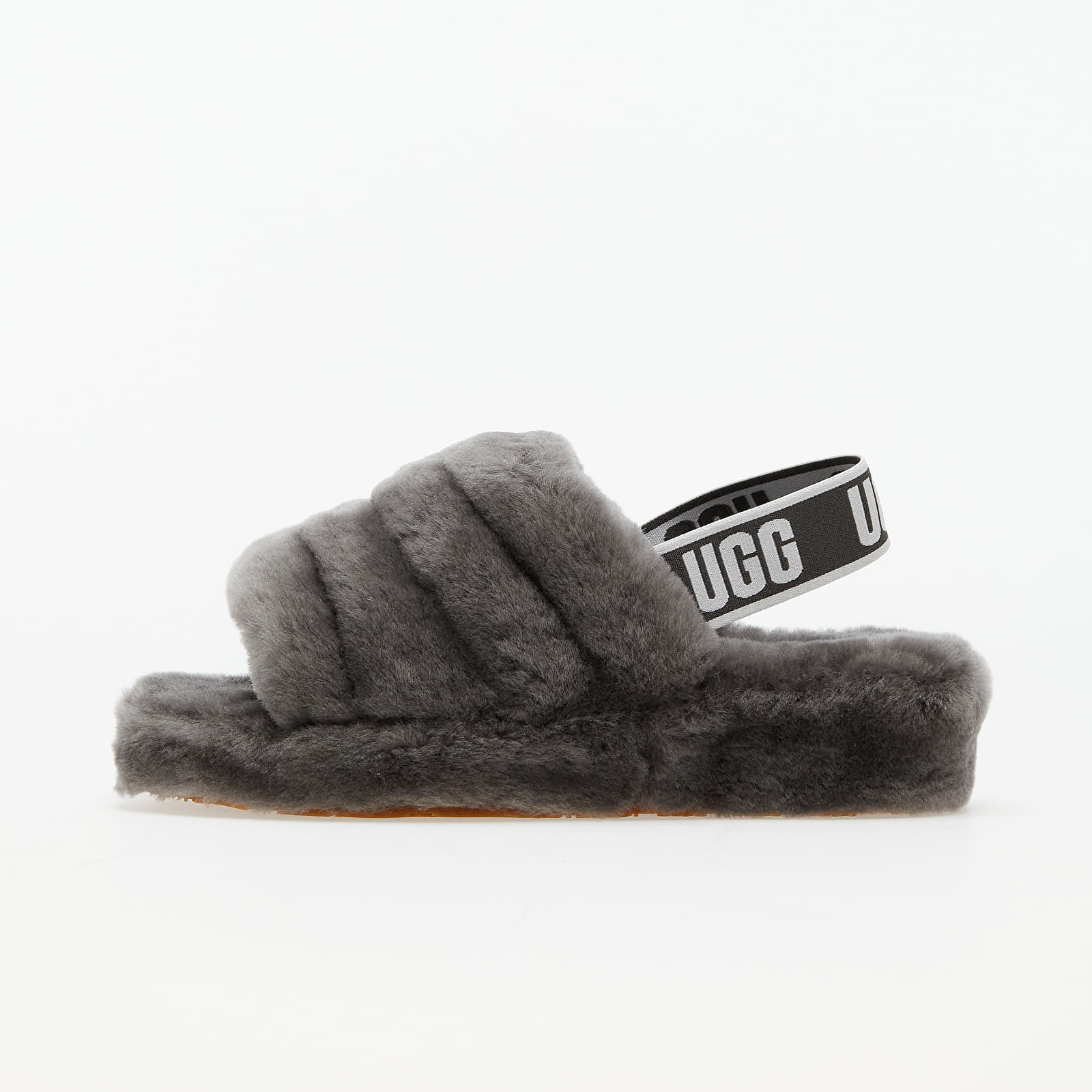 Dámske topánky a tenisky UGG W Fluffy Yeah Slide Charcoal | Footshop