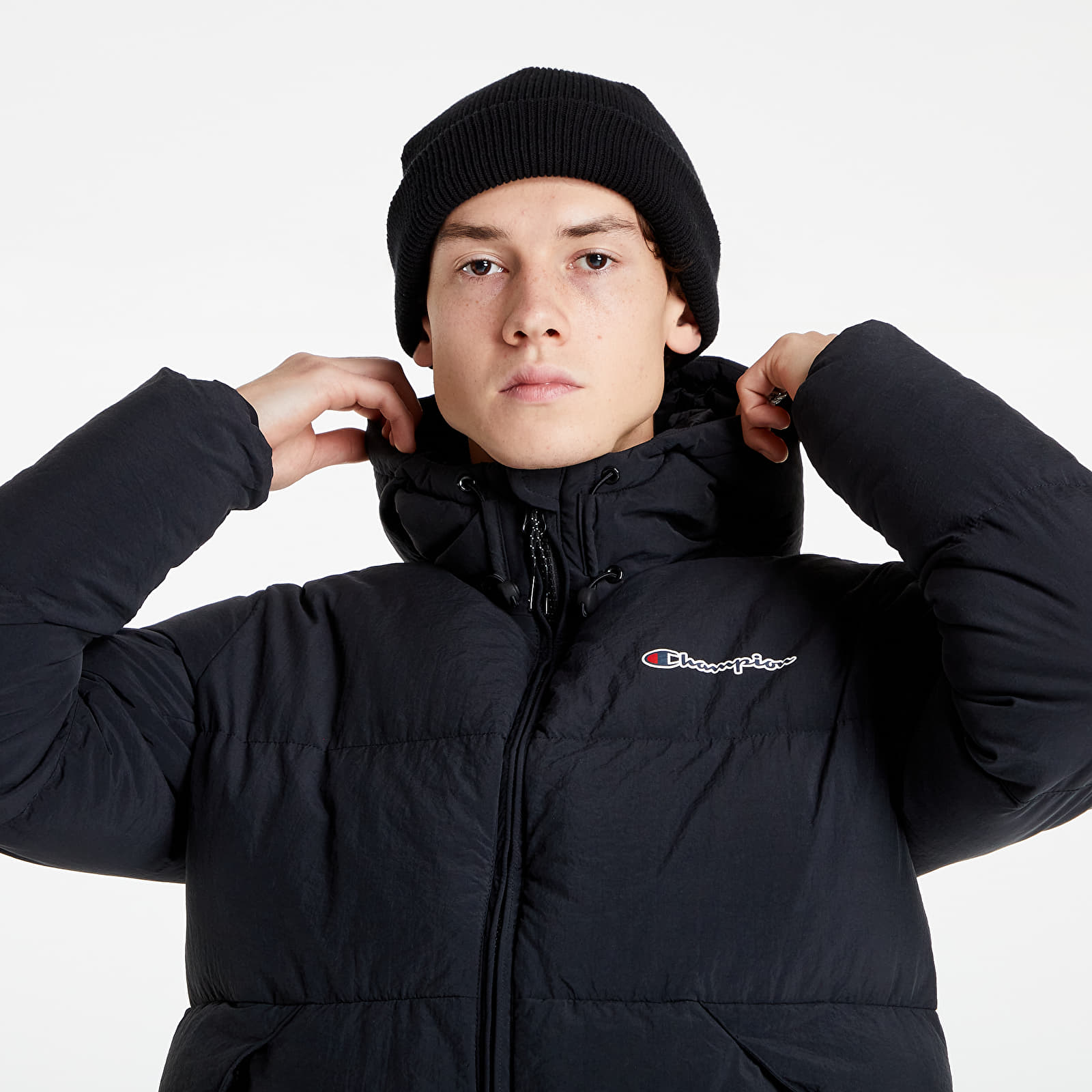 Jackets Champion Hooded Jacket Black | Footshop