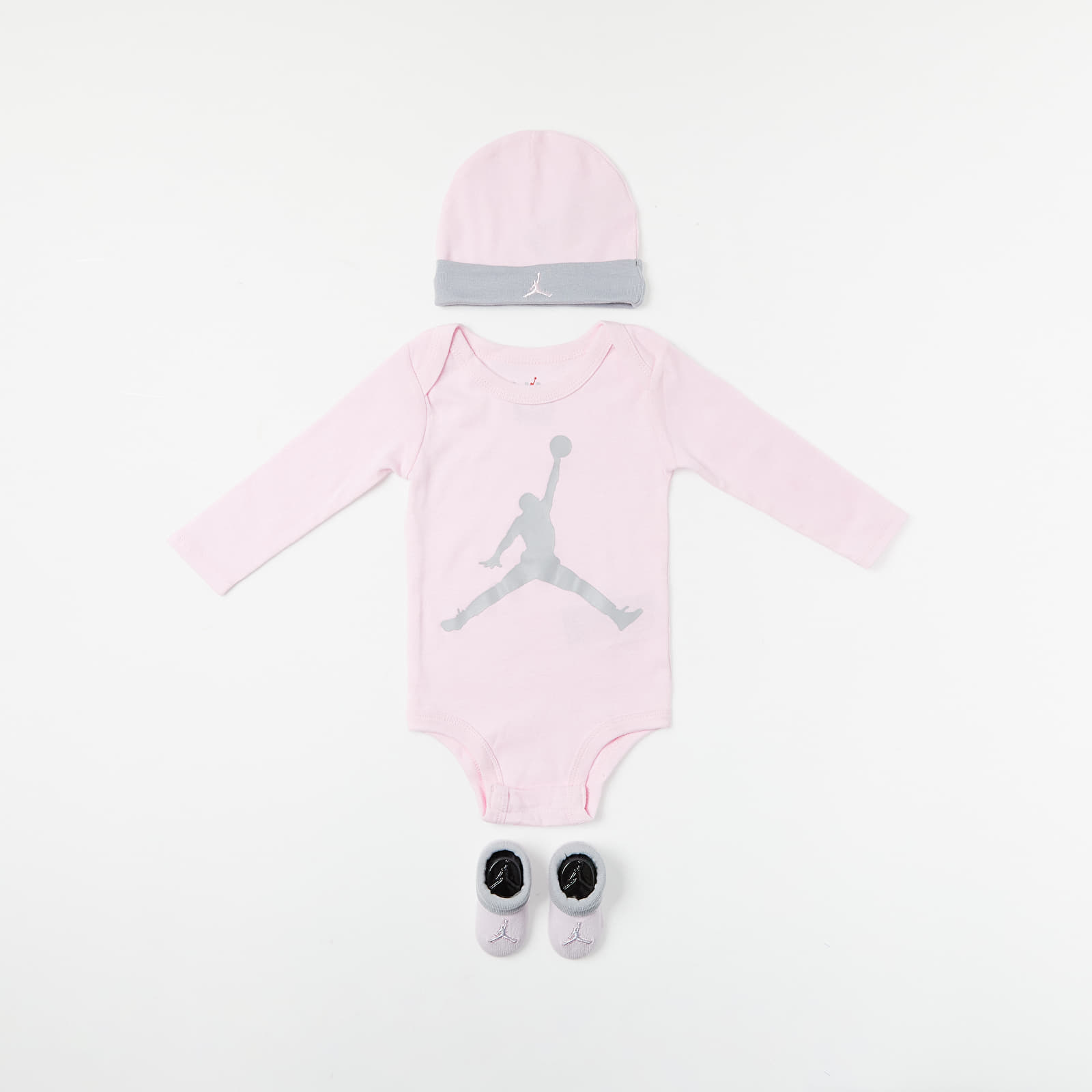 Jordan L/S Jumpman Hat/Bodysuit/Bootie Set 3Pc