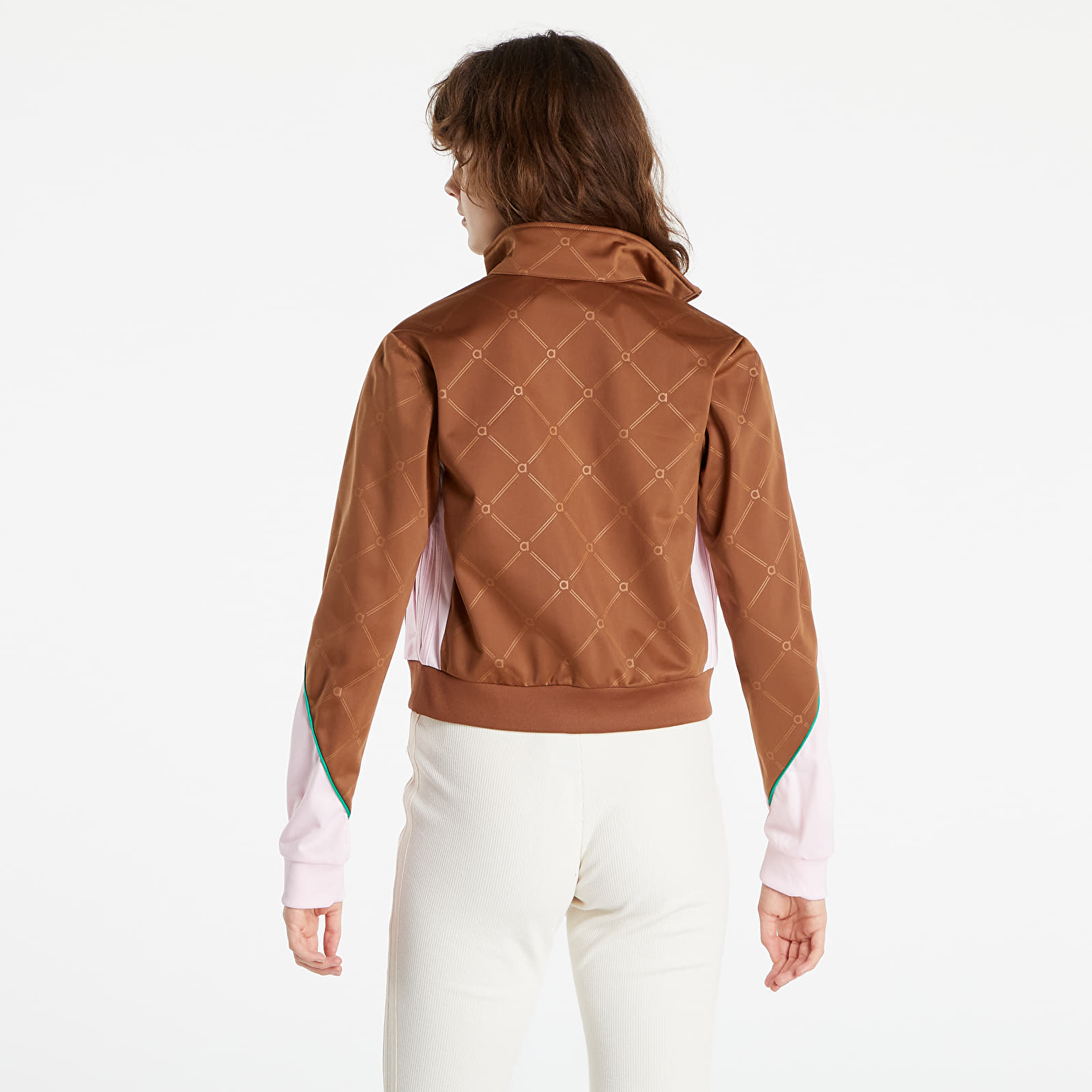 Hanorace adidas Retro Track Top Wild Brown/ Pink (HL0068) | Footshop