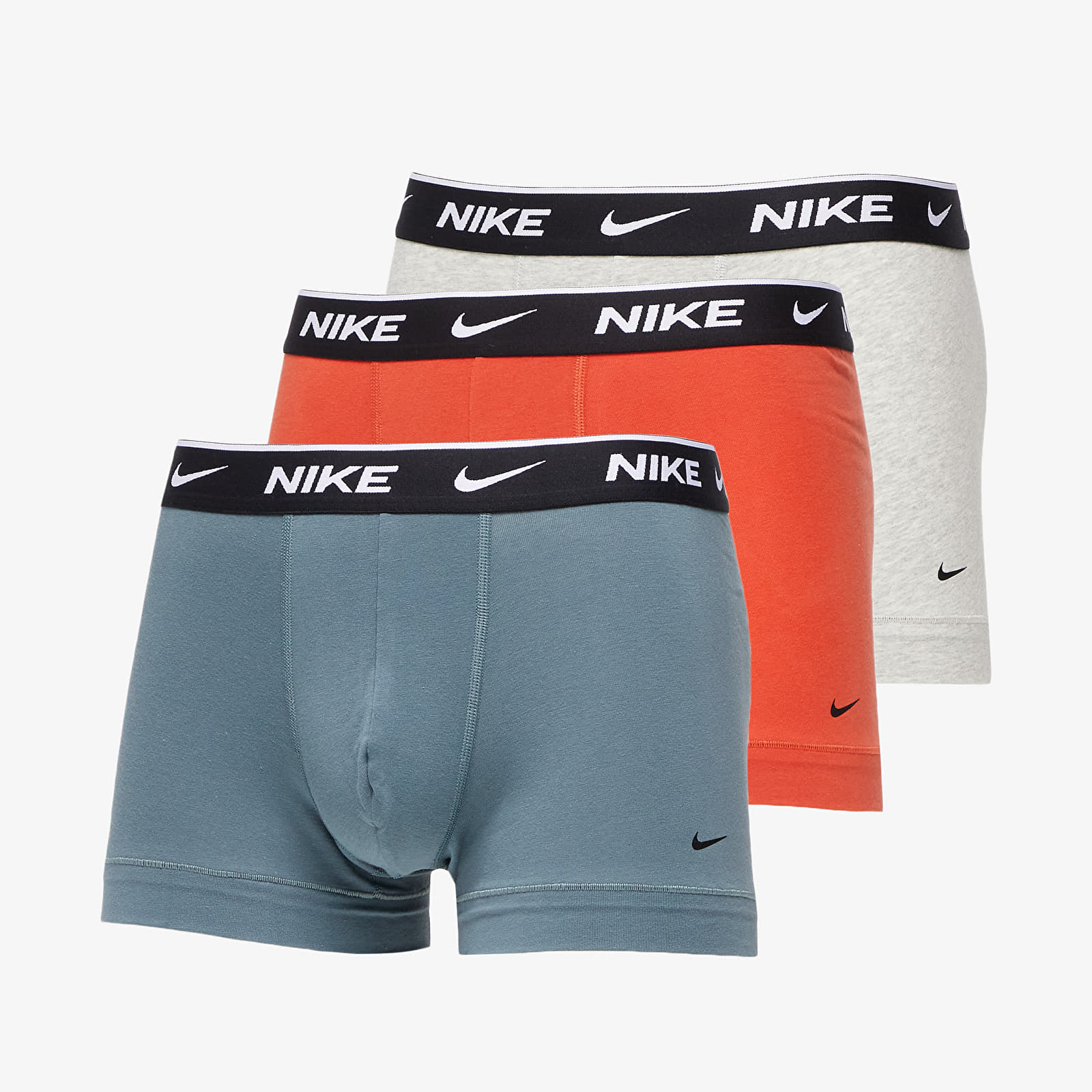 Boxeri Nike 3 Pack Everyday Cotton Stretch Trunk Blue/ Grey/ Red ...