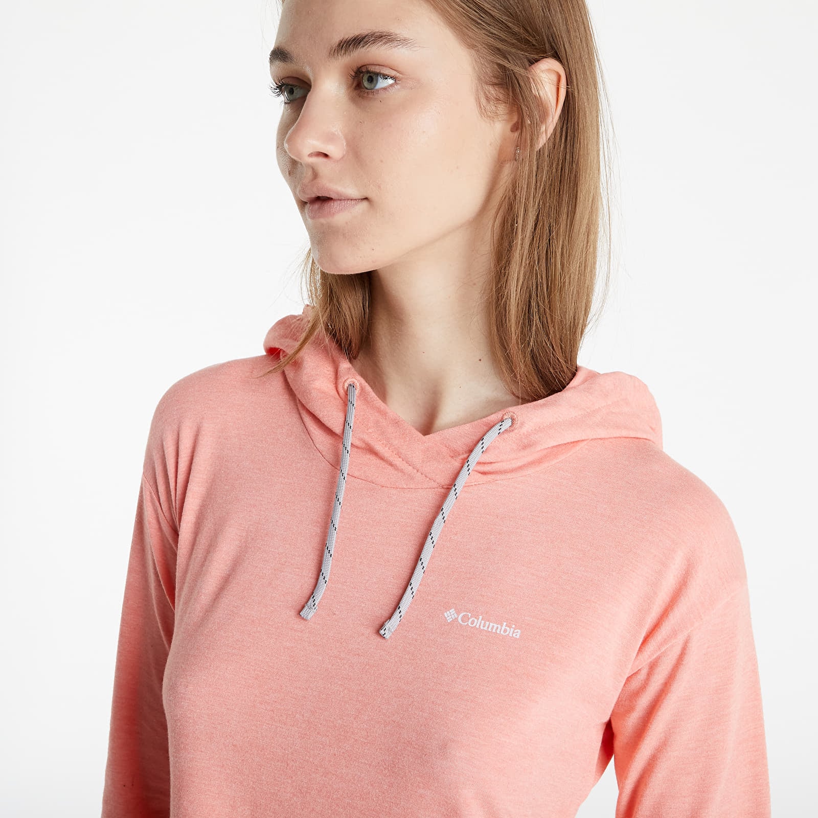 Hanorace Columbia Sun Trek™ Eu Hooded Pullover Coral Reef Heat ...