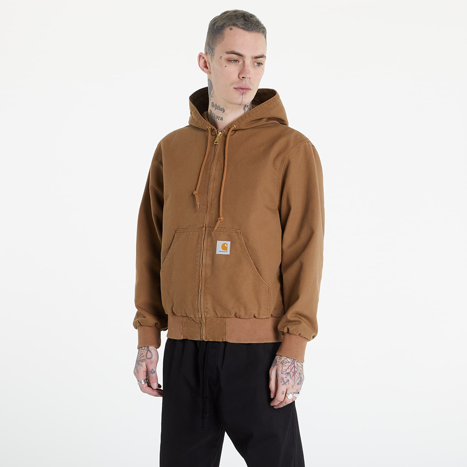 Bundy a kabáty Carhartt WIP Active Jacket Hamilton Brown Rinsed | Footshop