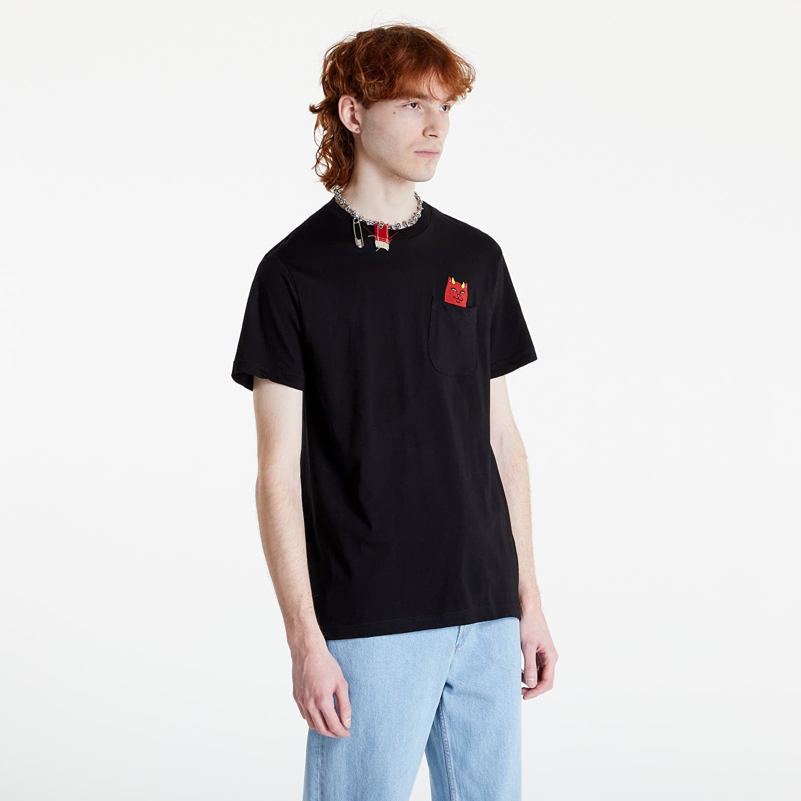 Pólók RIPNDIP Lord Devil Pocket Tee Black | Footshop