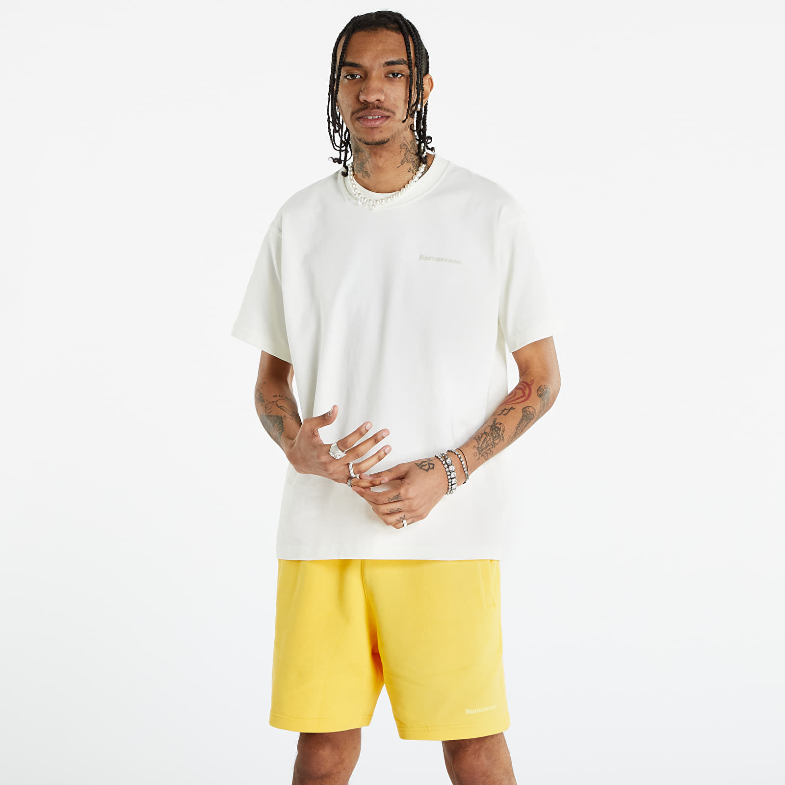 T-shirts adidas x Pharrell Williams Basics Tee Off White (HG1803 ...