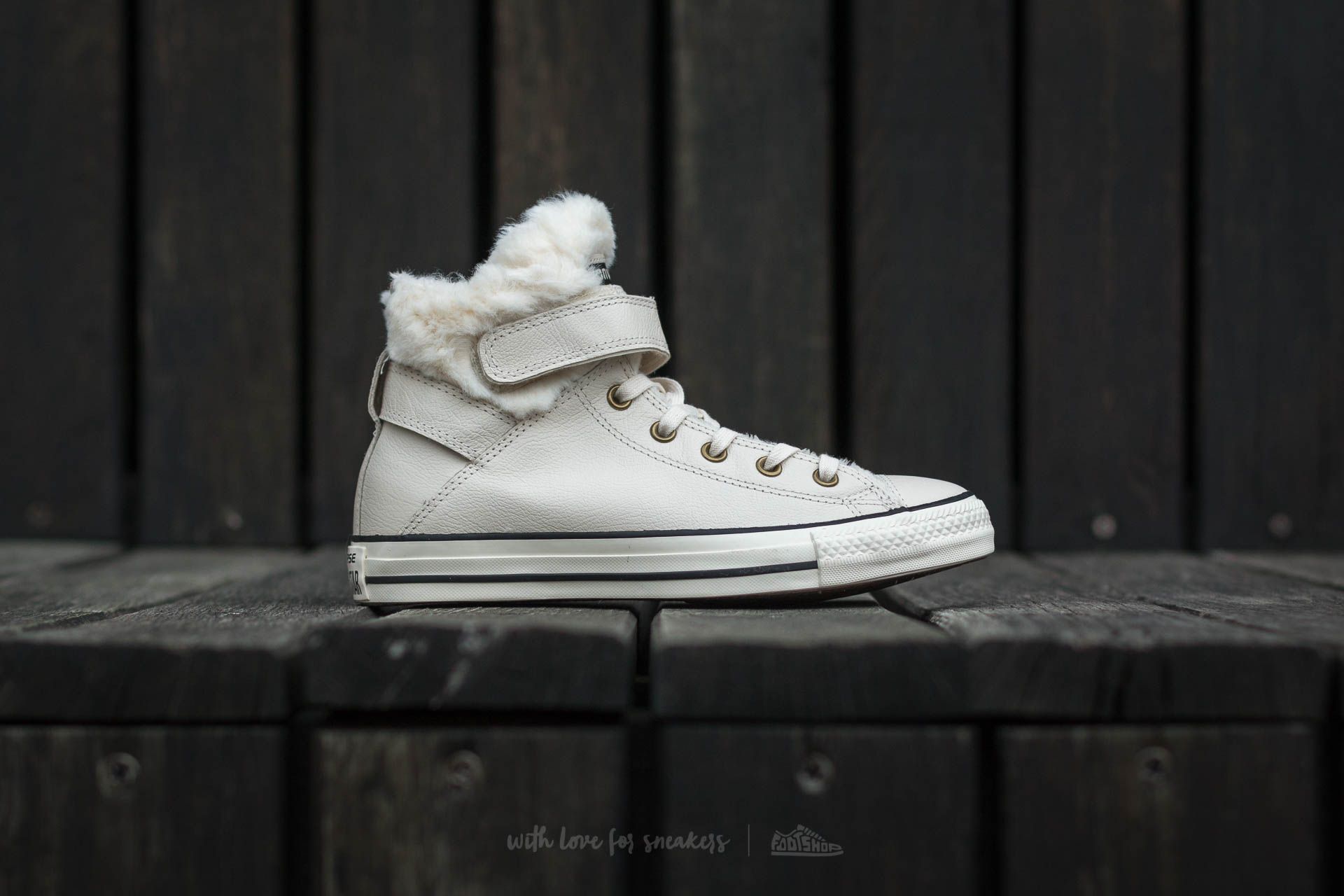Women's shoes Converse Chuck Taylor AS Brea Leather Parchment/ Black ...
