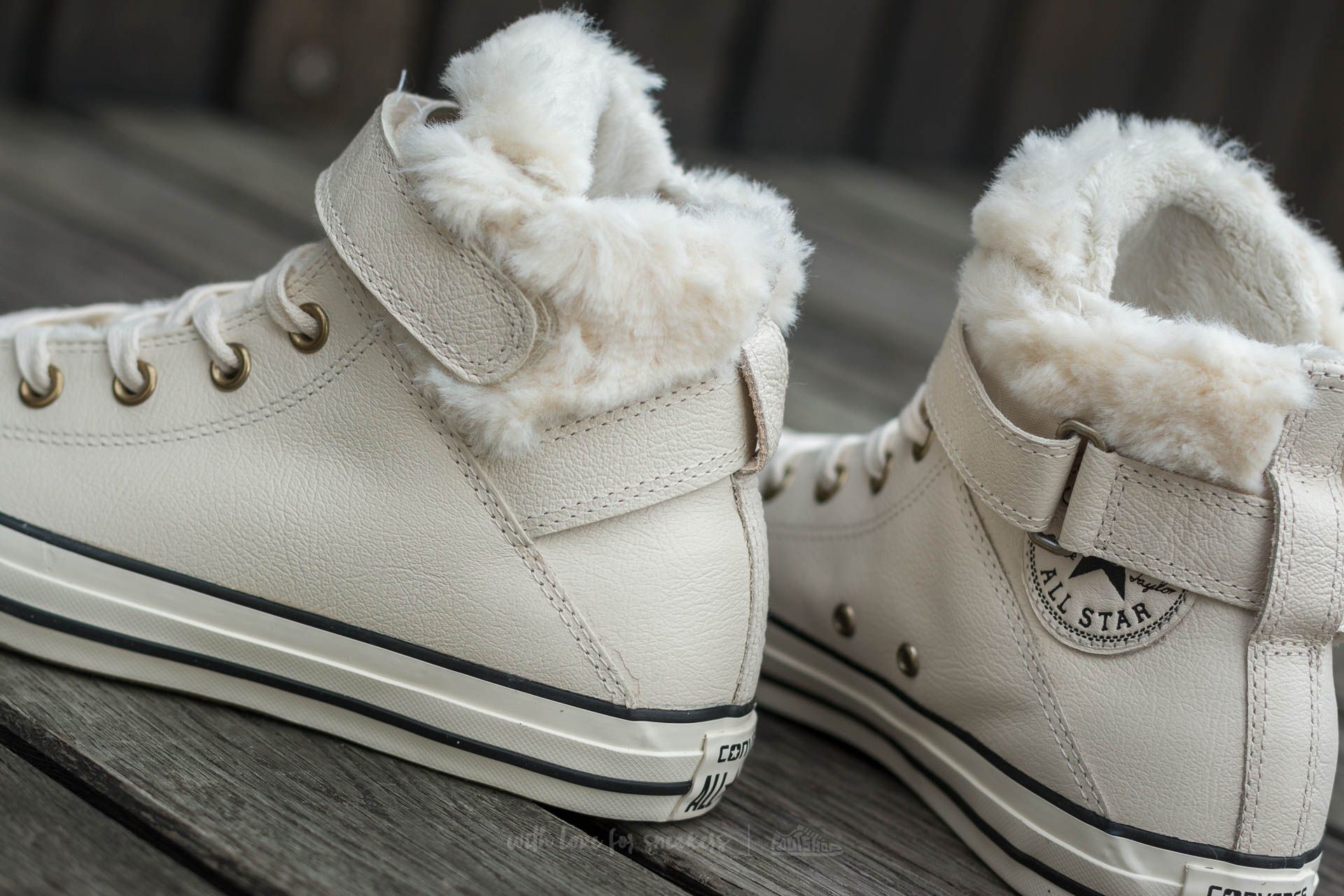 Women's shoes Converse Chuck Taylor AS Brea Leather Parchment/ Black ...
