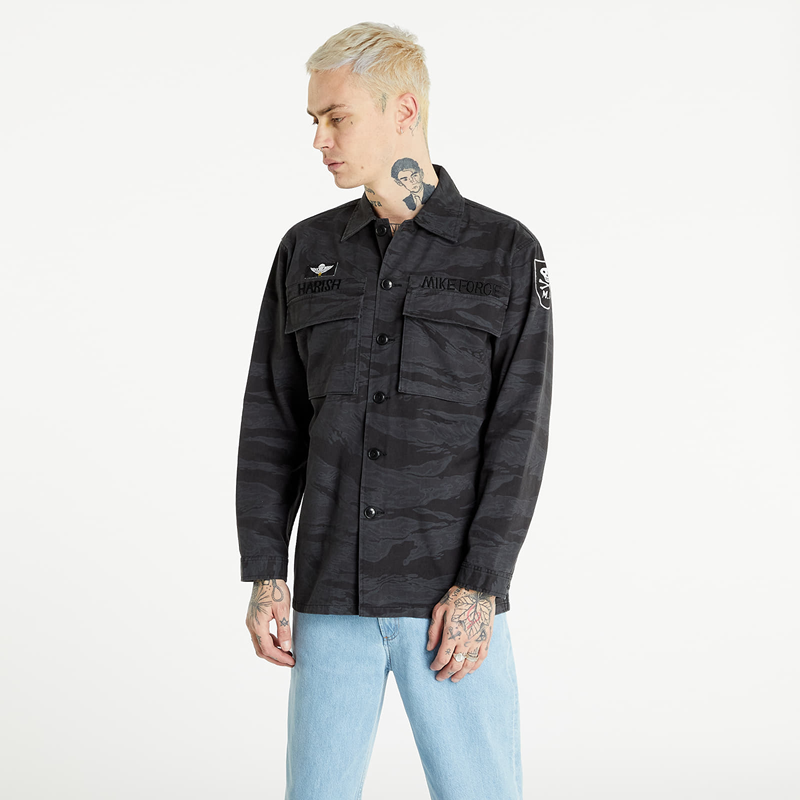 Bundy Maharishi Mike Force Camo Advisor's Overshirt Subdued Night ...