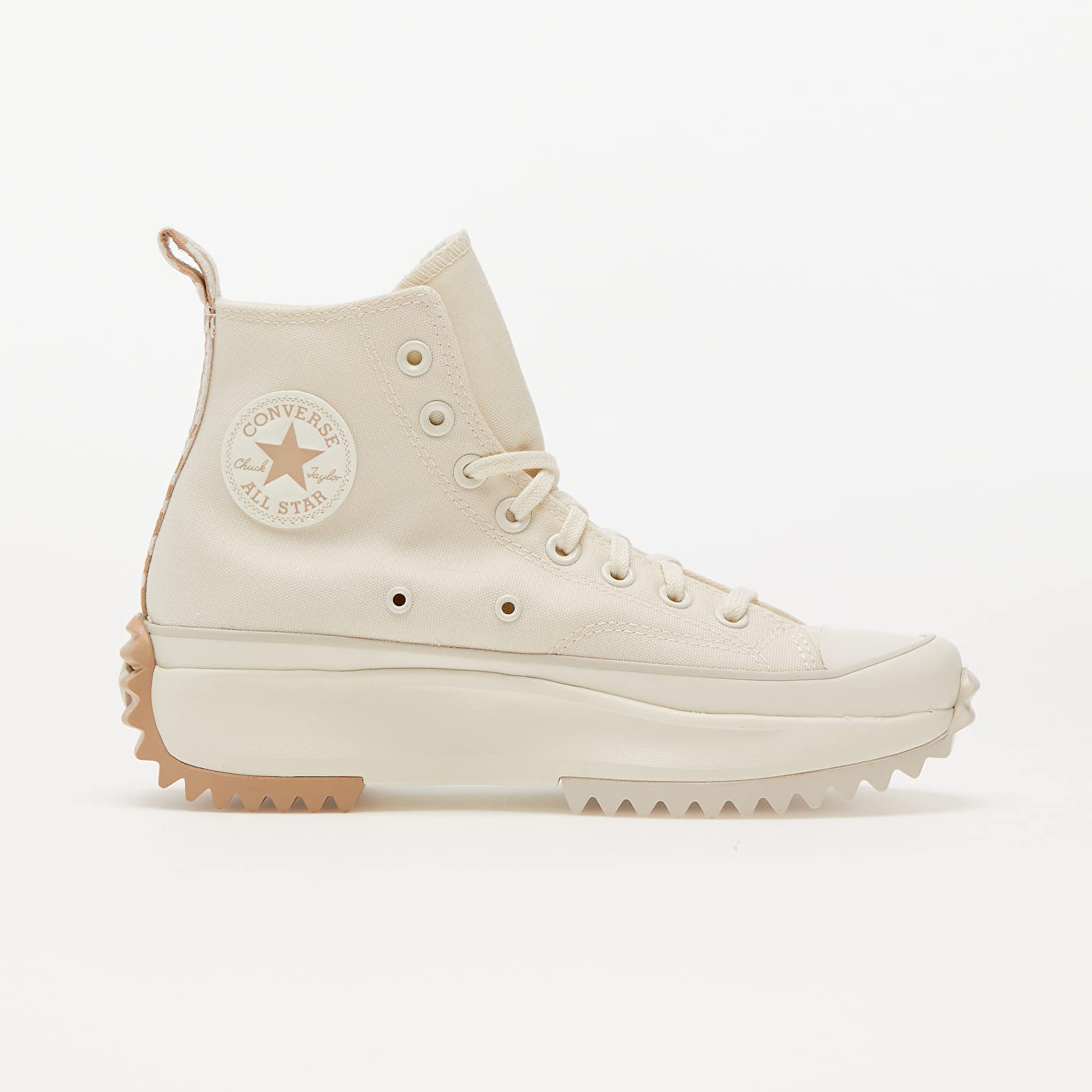 Converse Run Star Hike Crafted Canvas Platform Egret/ Hemp/ Desert Sand ...