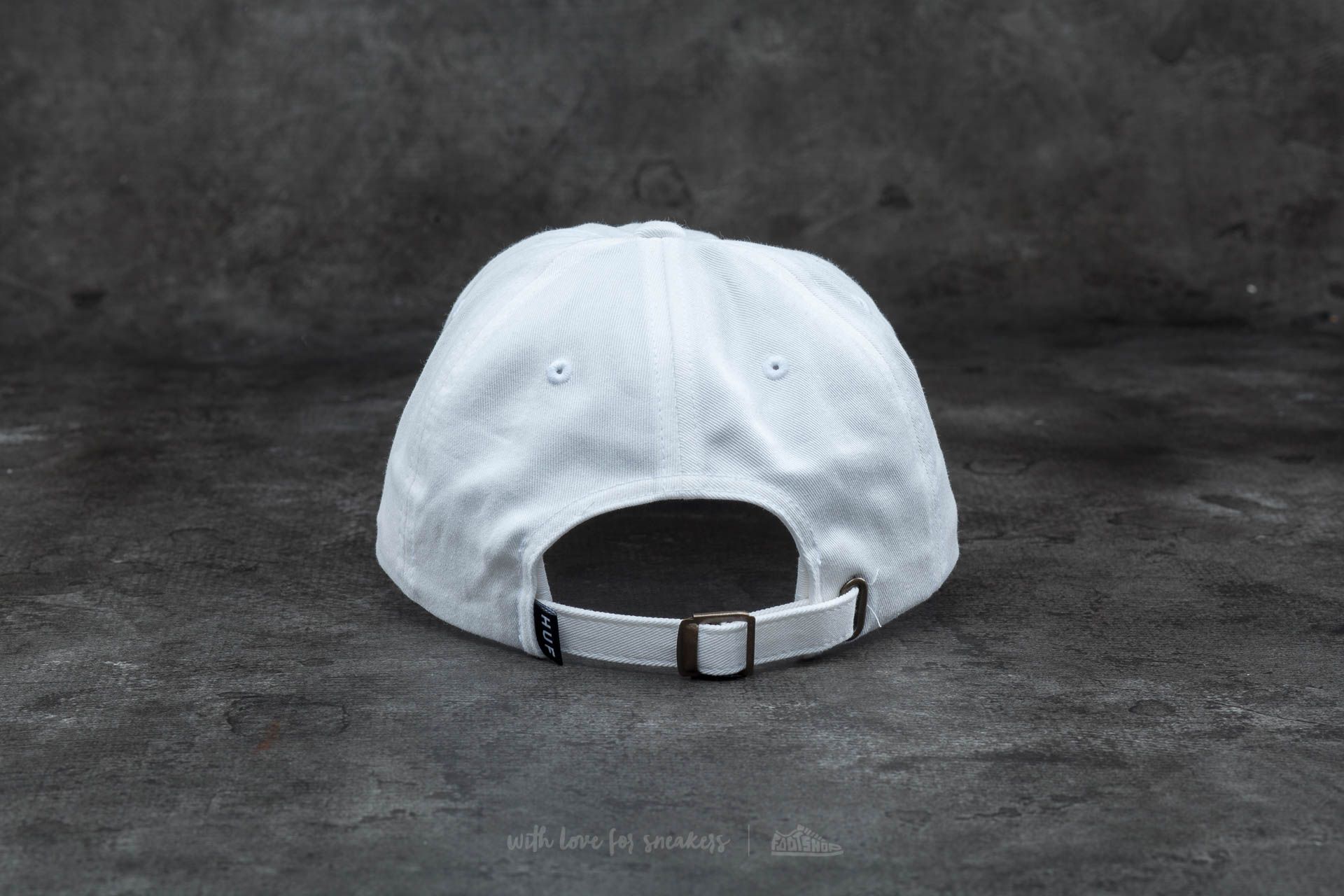 Caps HUF x Thrasher Tour De Stoops Curve Visor 6 Panel Cap White | Footshop