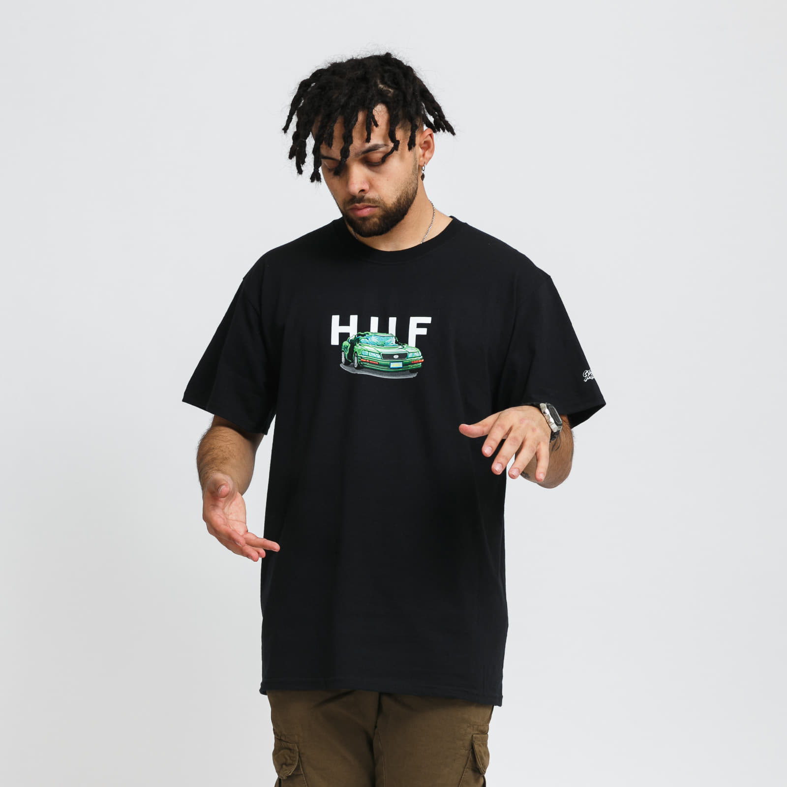 T-shirts HUF Bonus Stage Tee Black Stone Washed (TS01559) | Footshop