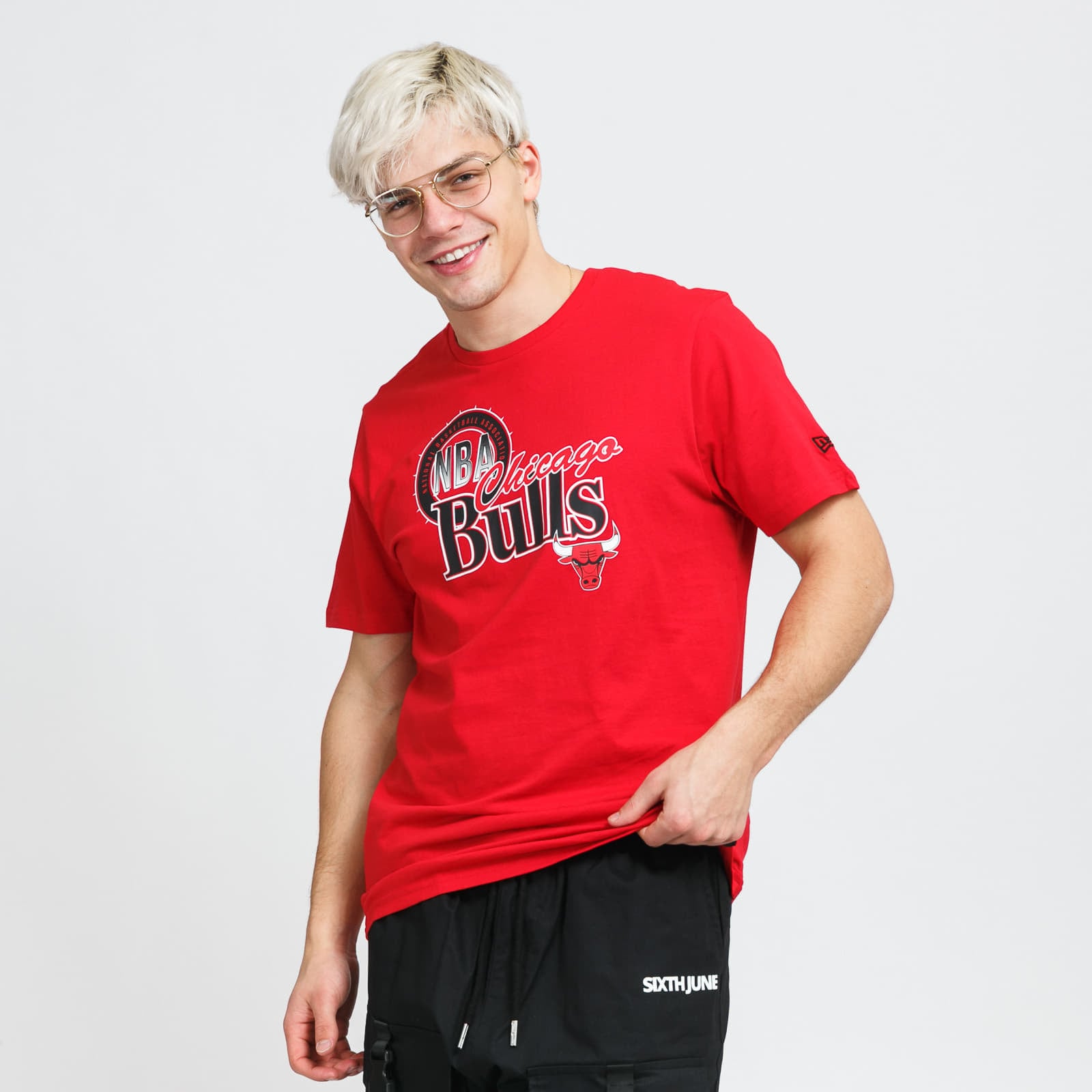 New Era NBA Throwback Graphic Tee Bulls