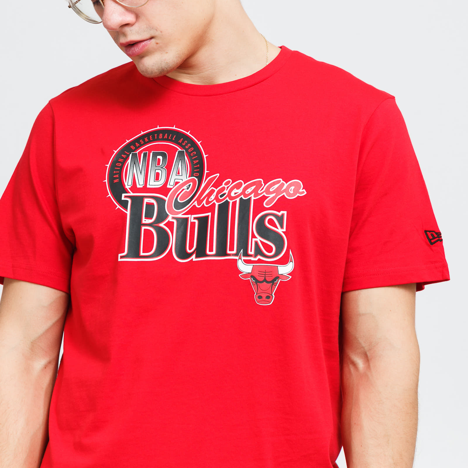 T-shirts New Era NBA Throwback Graphic Tee Bulls Red | Footshop