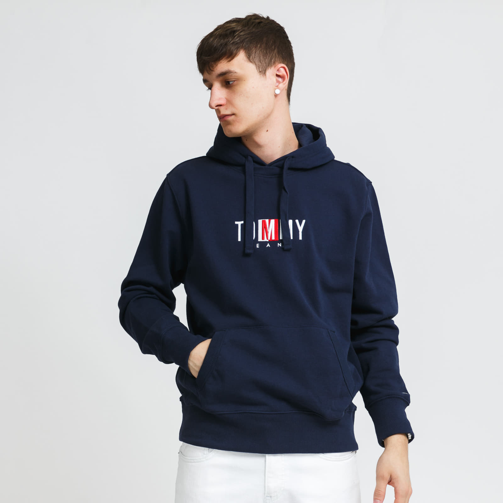 Hoodies and sweatshirts TOMMY JEANS M Timeless Tommy Hoodie Navy | Footshop