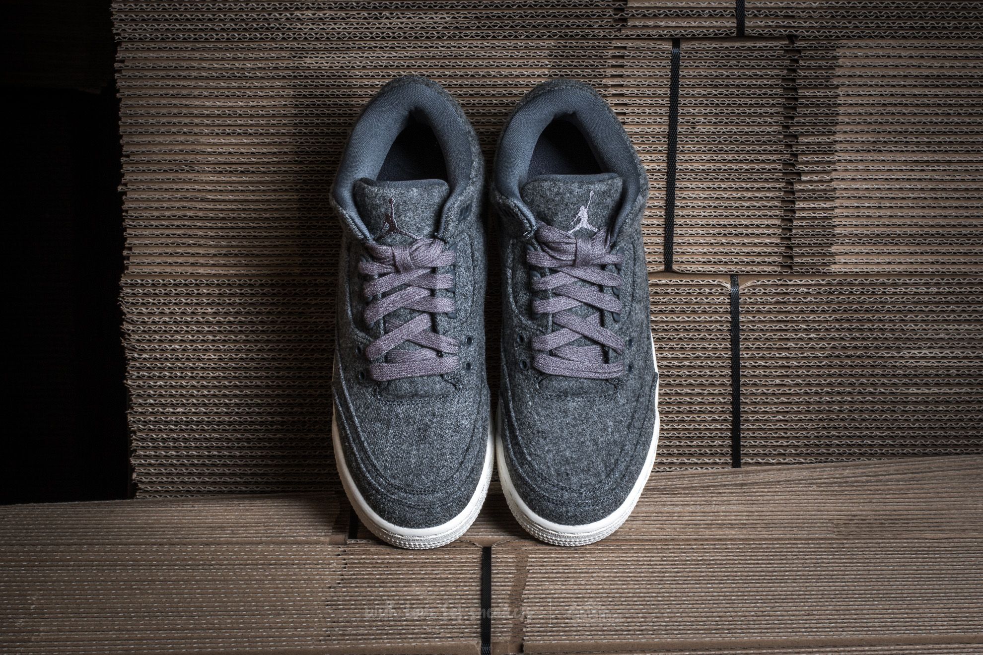 Damesschoenen Air Jordan 3 Retro Wool (GS) Dark Grey/ Dark Grey-Sail ...