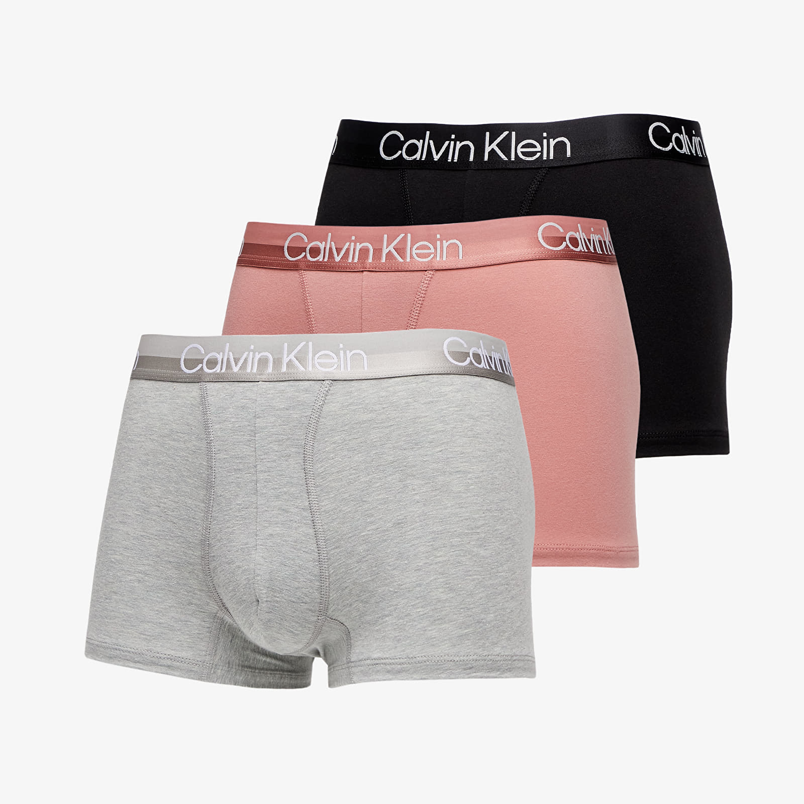 Boxer shorts Calvin Klein Modern Structure Ctn Trunk 3Pk Black / Grey ...