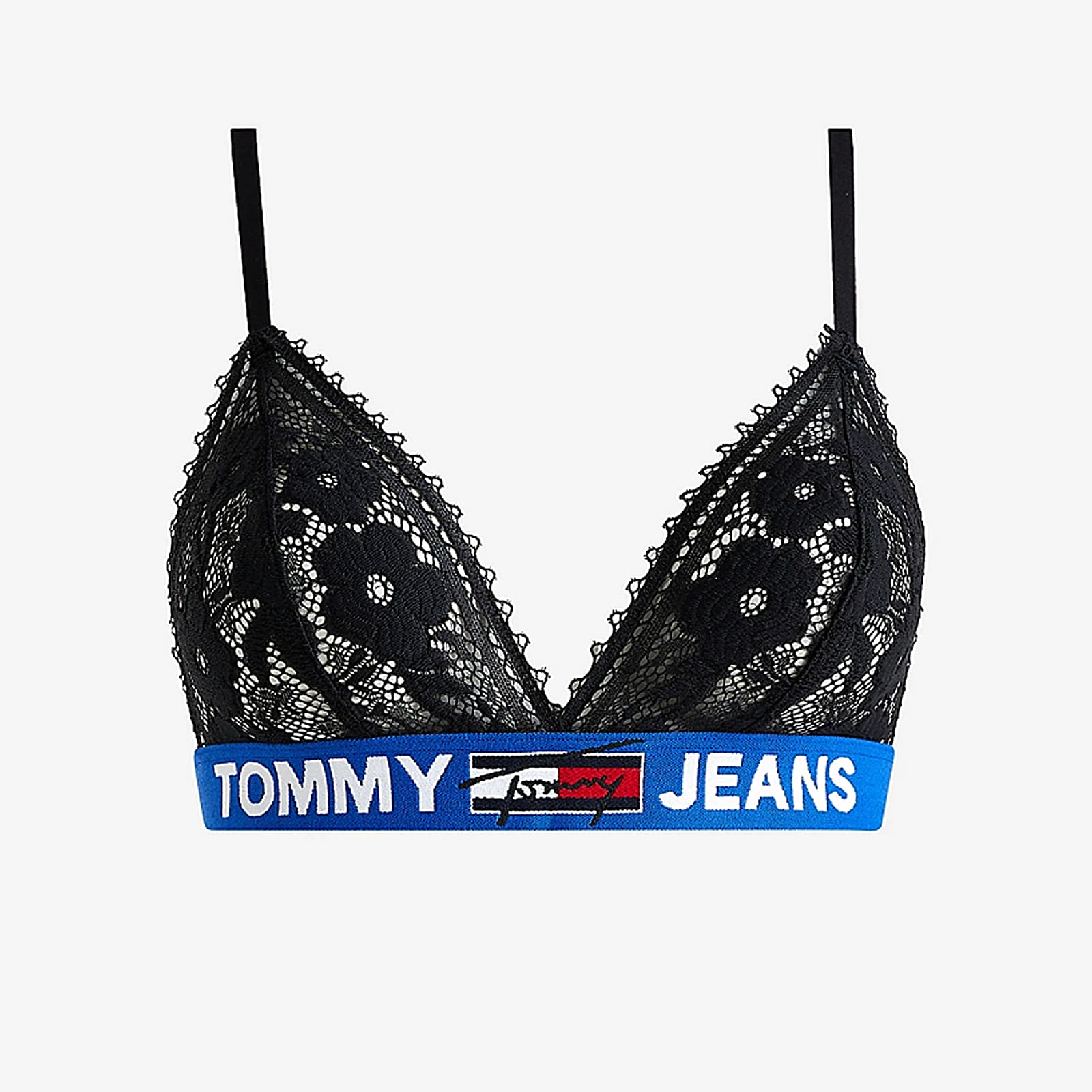 Bras Tommy Jeans Lace Unlined Triangle Bra Black | Footshop