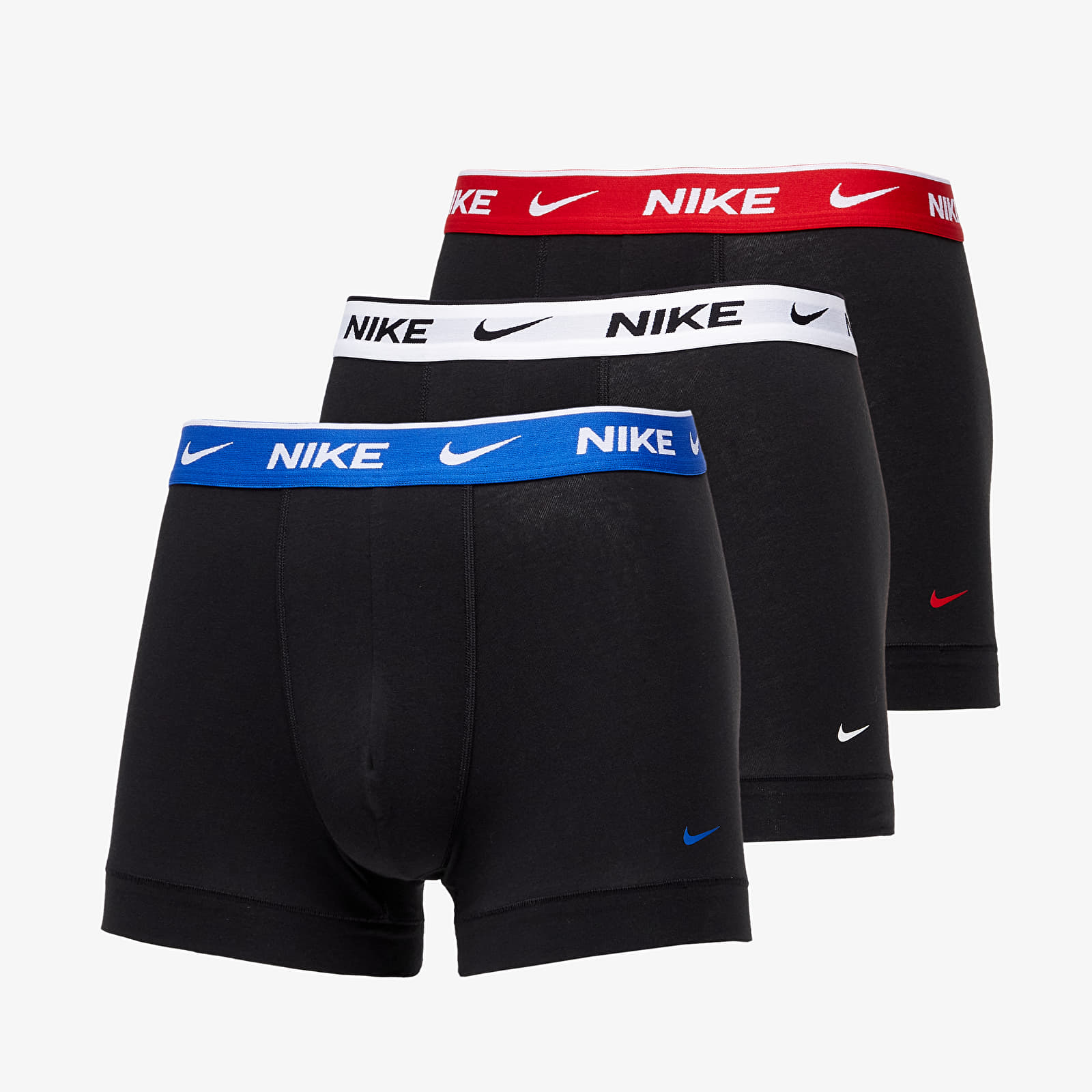 Boxer shorts Nike Everyday Cotton Stretch Trunk 3-Pack Black/ Uni Red ...