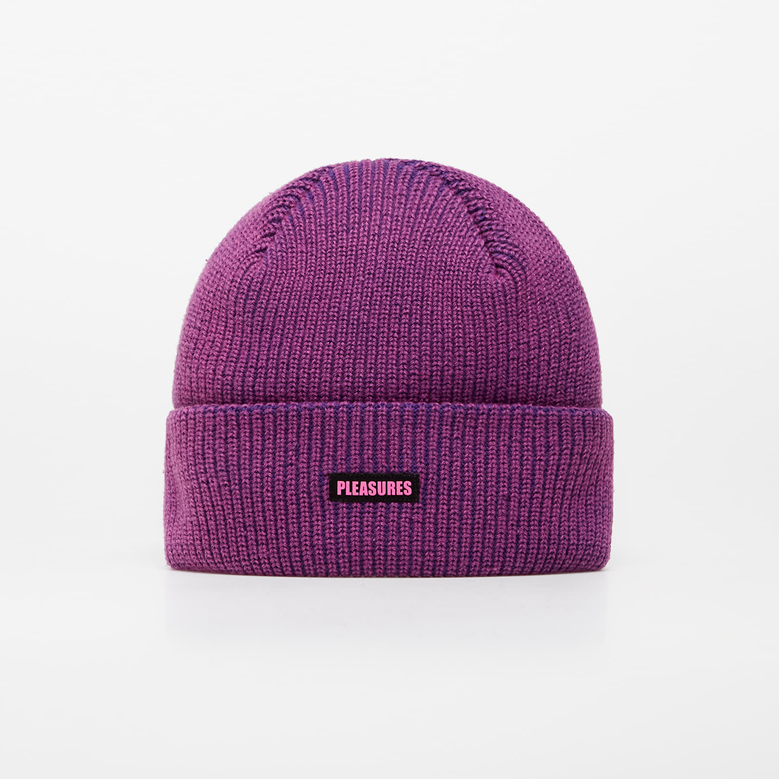 Hats PLEASURES Impact Logo Beanie Purple (P22F063 PURPLE) | Footshop