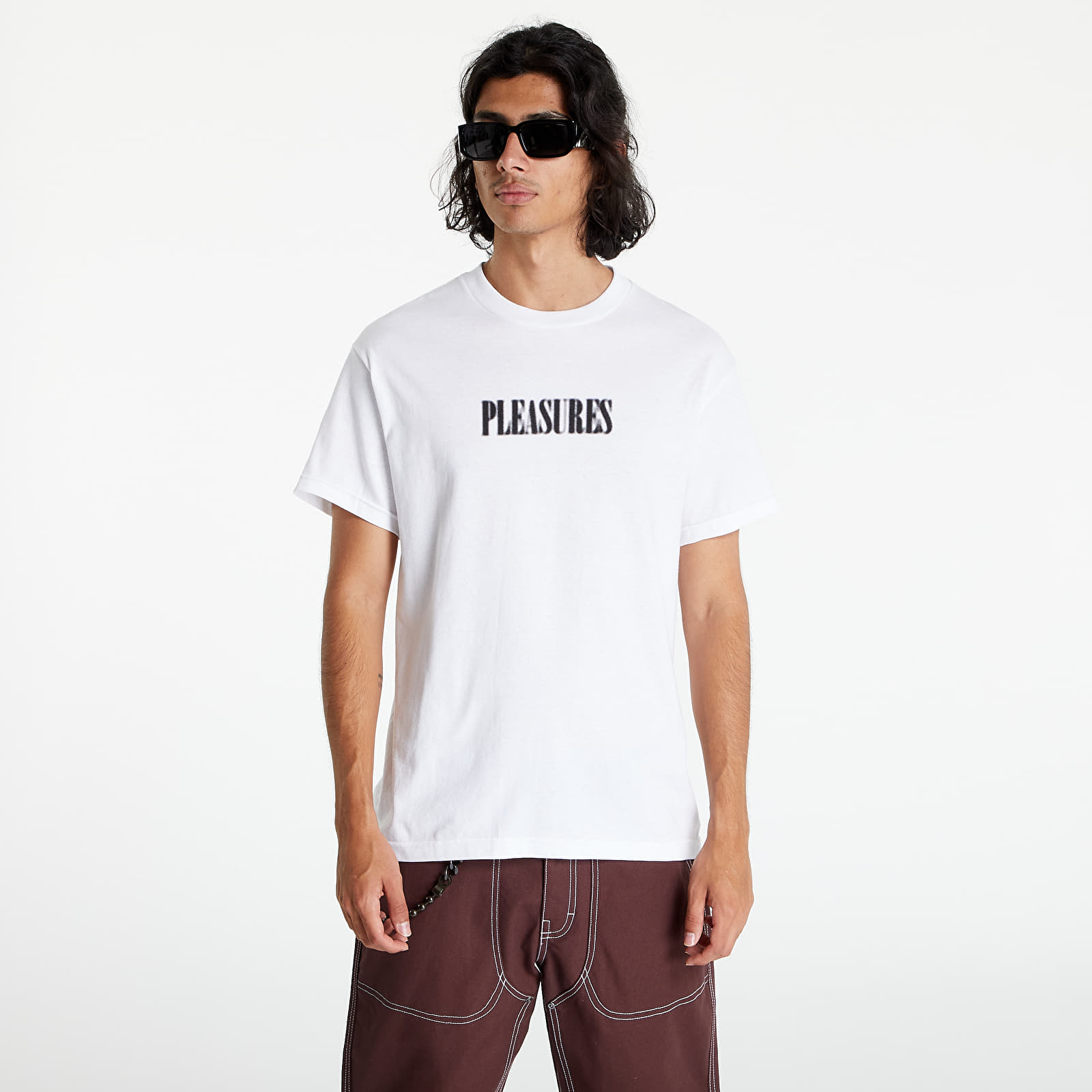 T-shirts PLEASURES Blurry T-Shirt White | Footshop