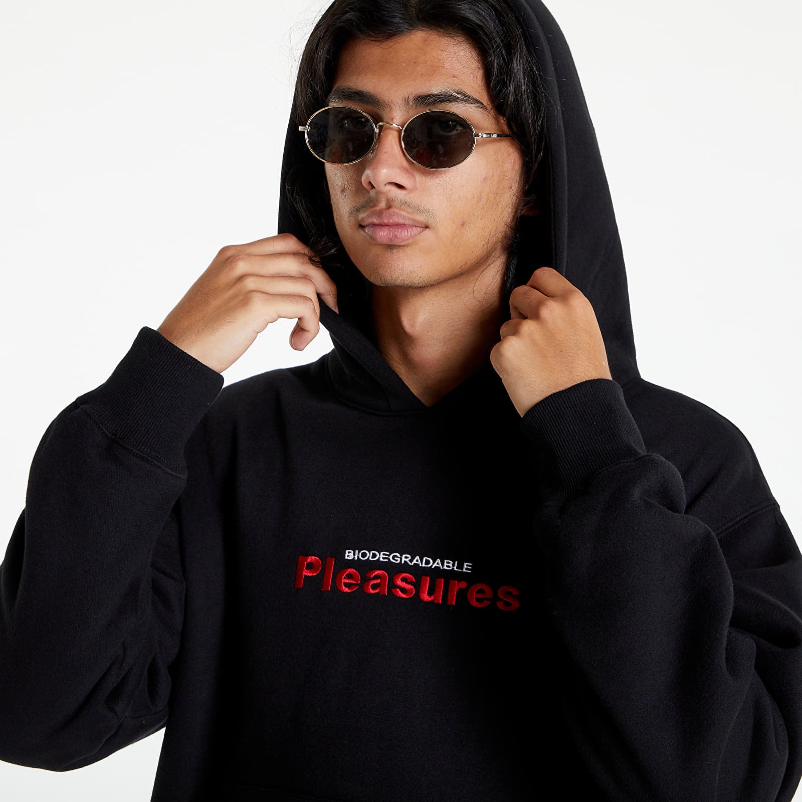 Hanorace PLEASURES Clean Up Hoodie Black | Footshop