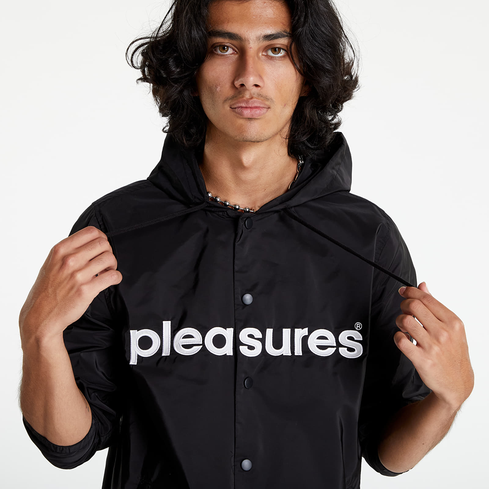 Jackets and Coats PLEASURES Keys Coaches Jacket Black | Footshop