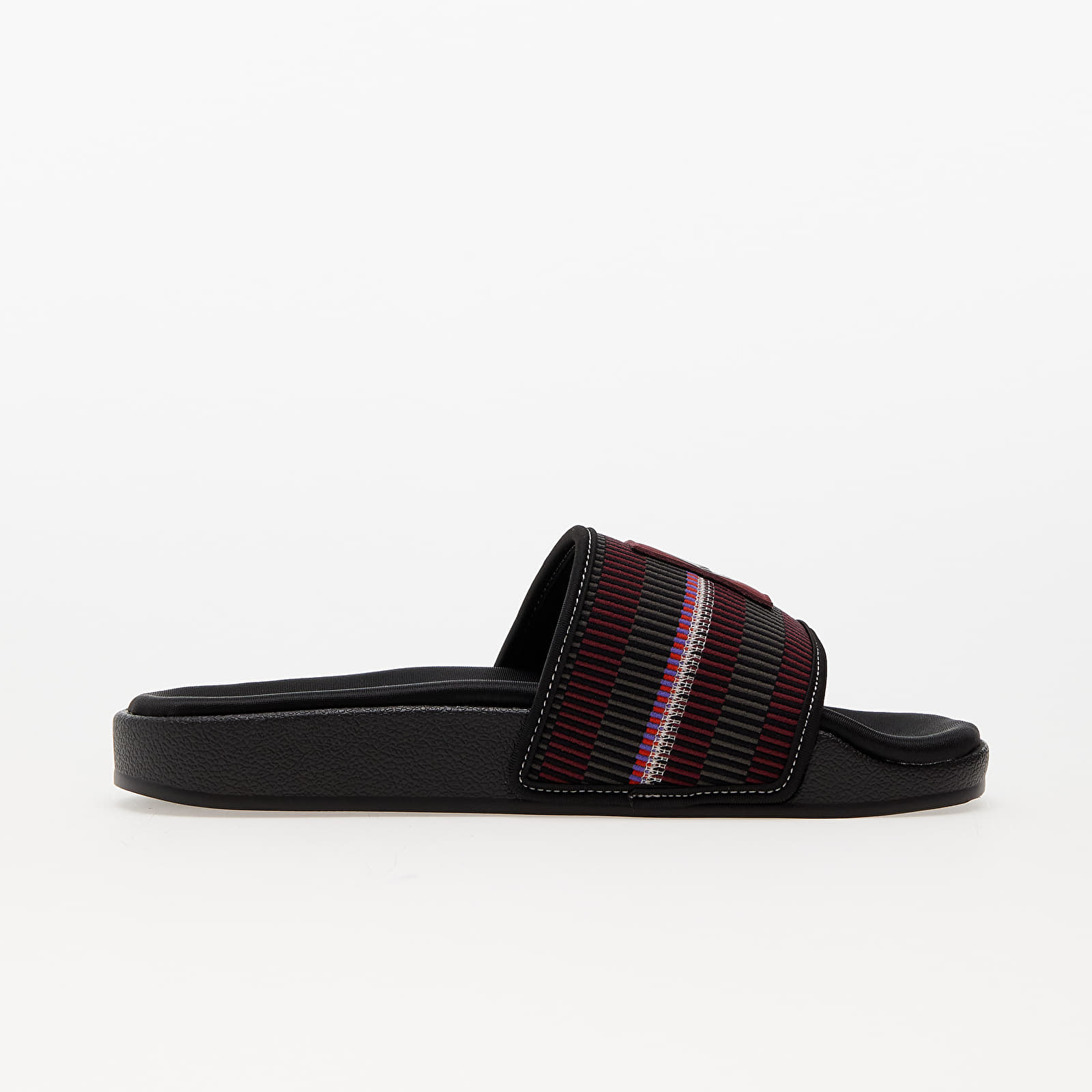 adidas Adilette Patchwork Core Black/ Purple/ Shadow Olive | Footshop